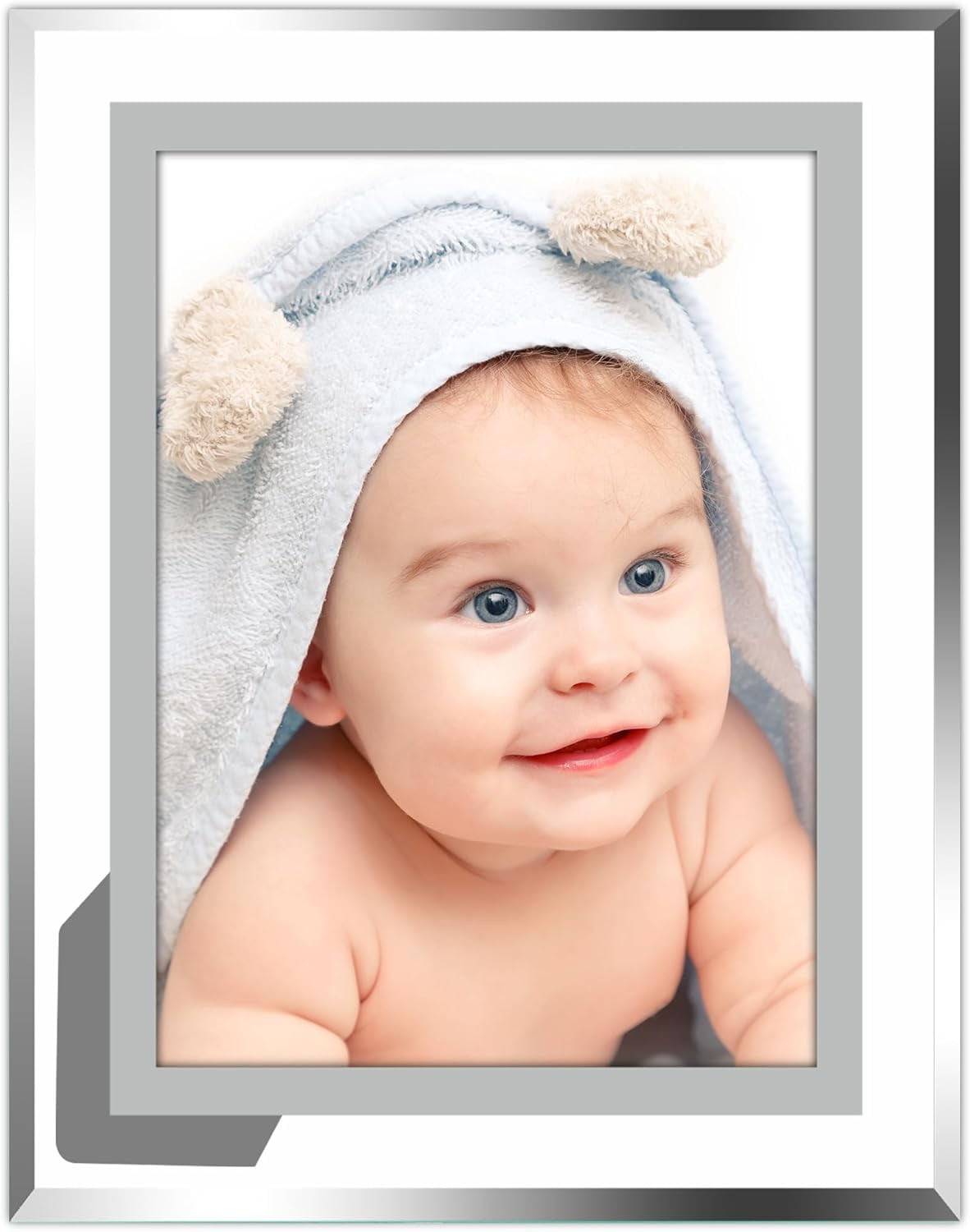 Wellsay 4x6 Picture Frame, Glass P Frames Made of High De Real Glass ...