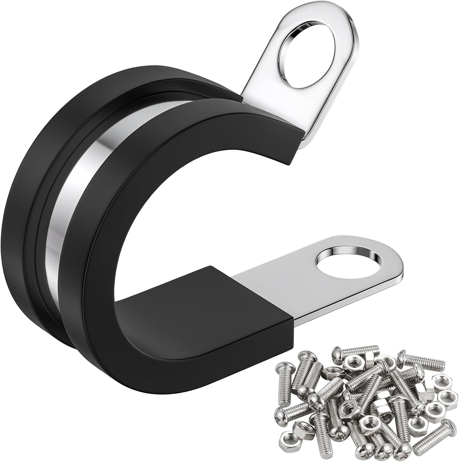 Wellsay 5/16 Inch Cable Clamps - Pack of 20 Sets with M6 x 20mm Bolts ...