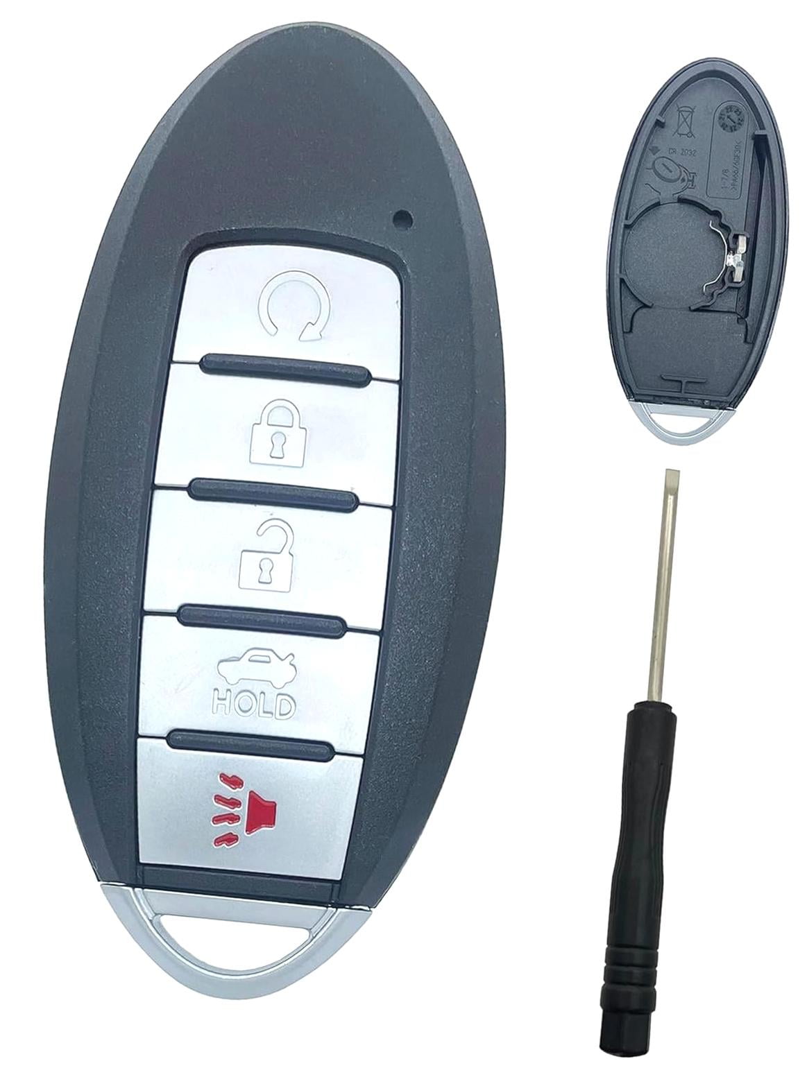 Wellsay 5-Button Replacement Key Fob Shell with 2013-2015 Altima Sentra ...