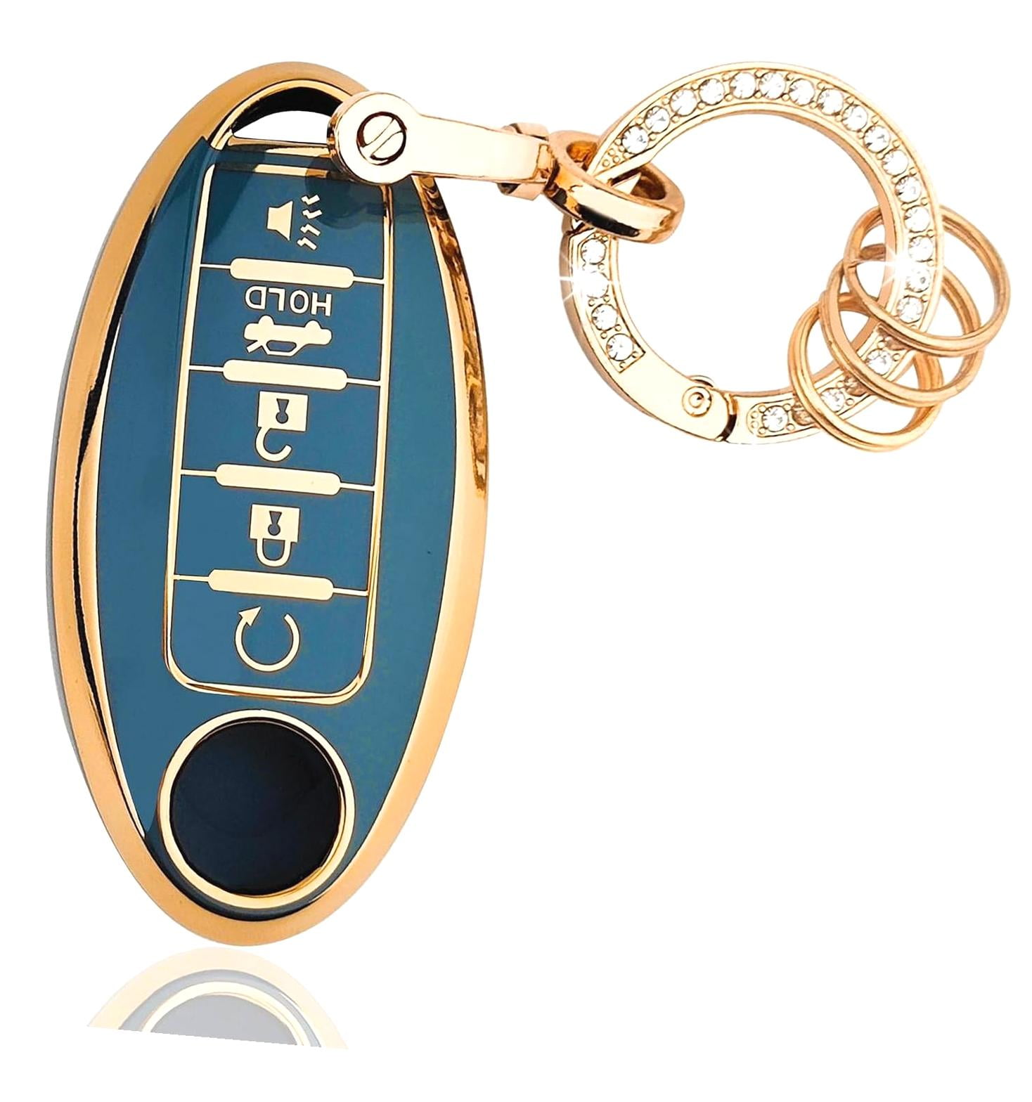 Wellsay 5-Button TPU Key Fob Cover with Rhinestones, with Altima ...