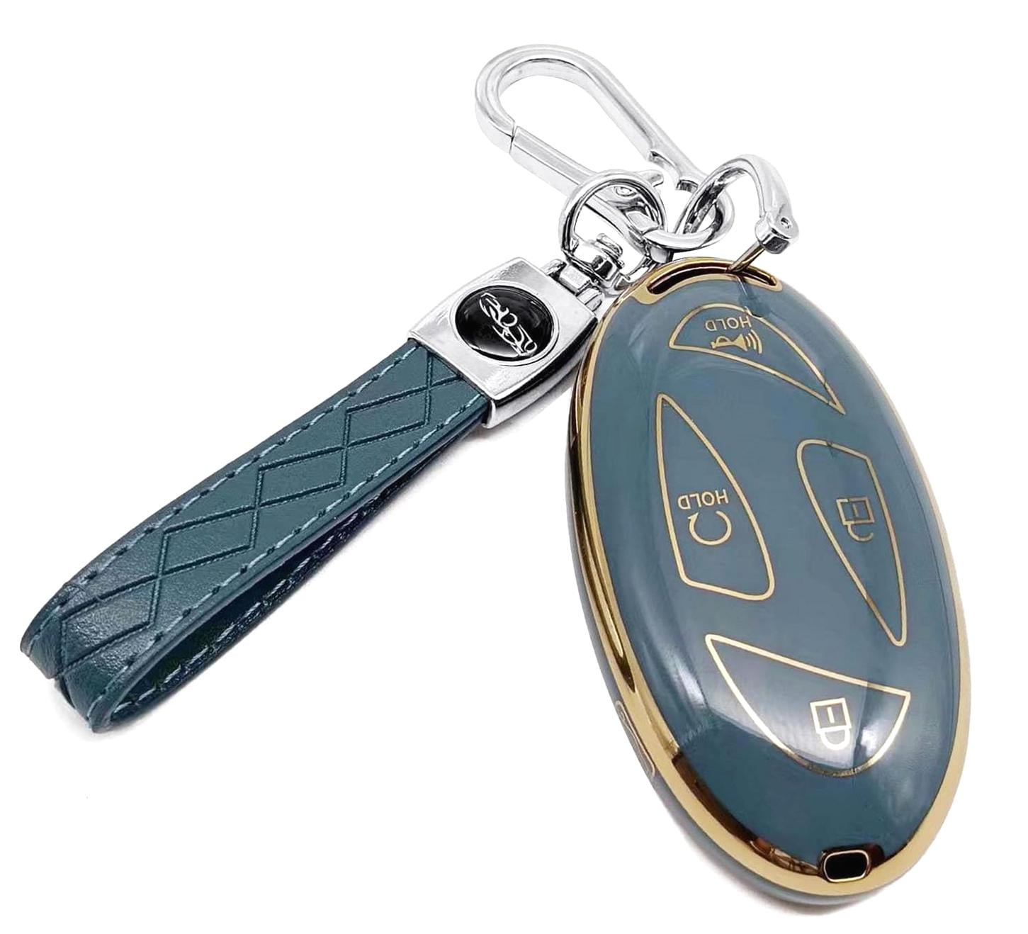 Wellsay 5 Buttons Smart Key Protector, Soft TPU Full Coverage Car Key ...