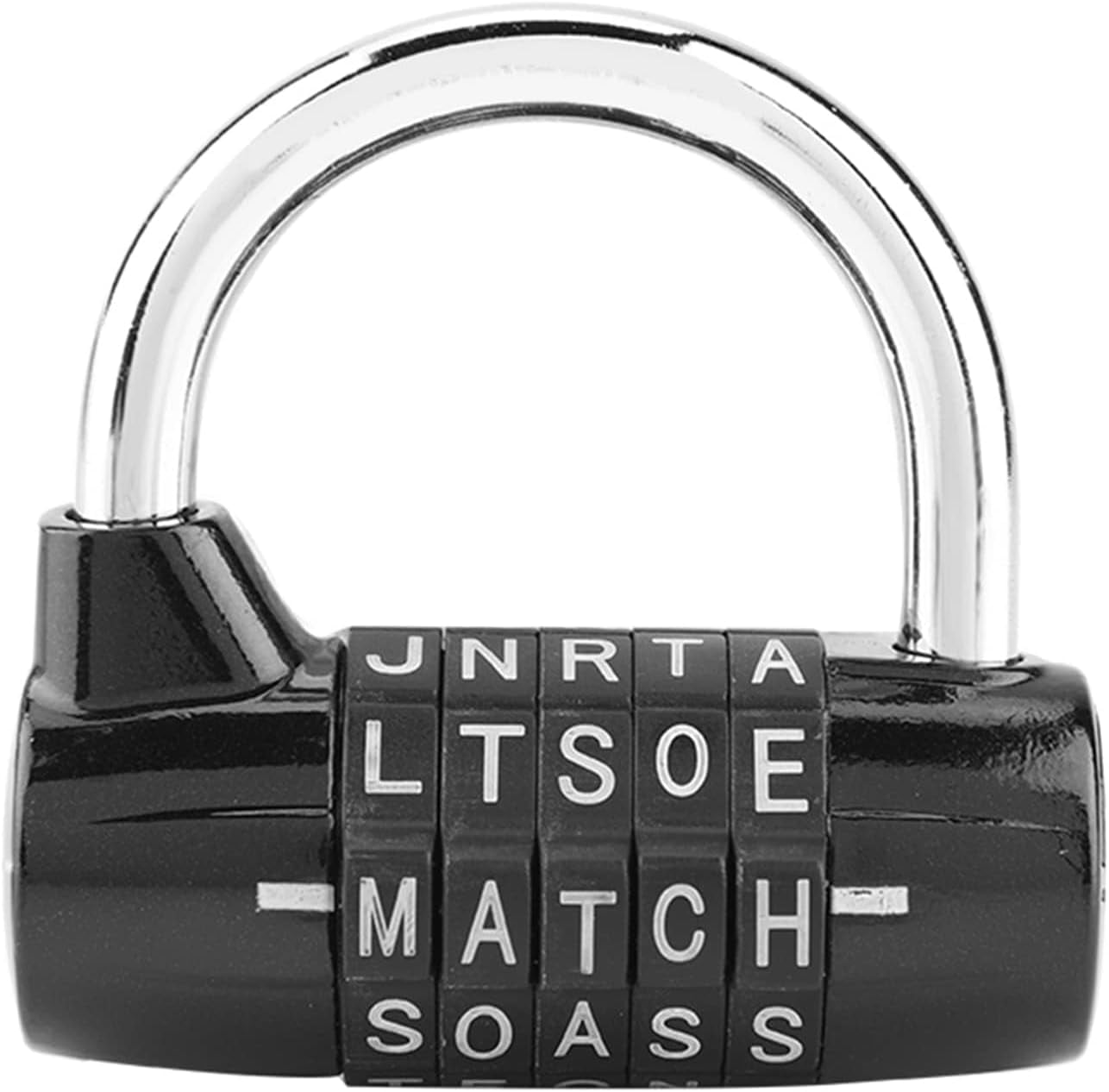 Wellsay 5 Digit Combination Lock, Padlock 5 Letter Word Lock, Outdoor ...