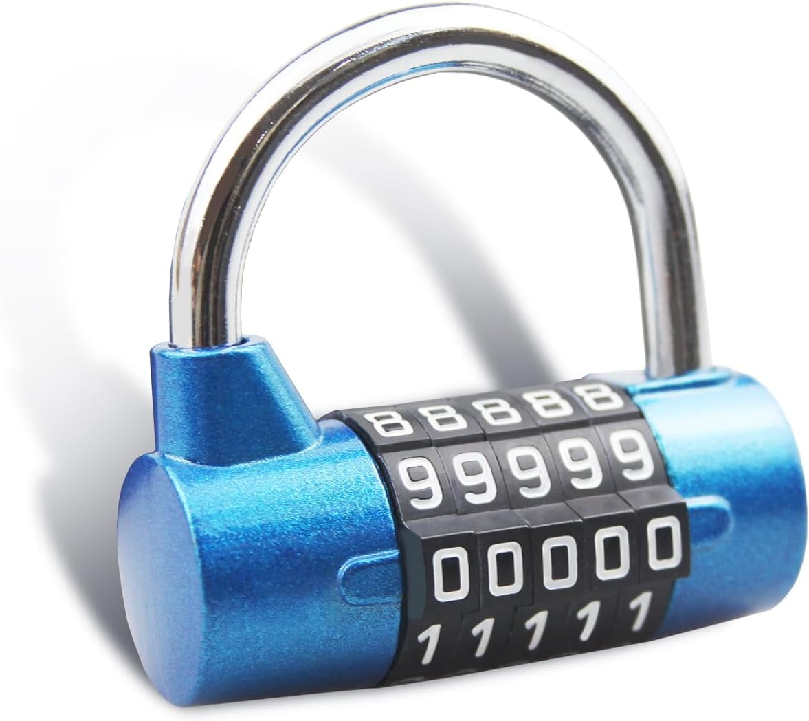 Wellsay 5 Digit Combination Lock,m Padlock,Replaceable Combination Lock ...