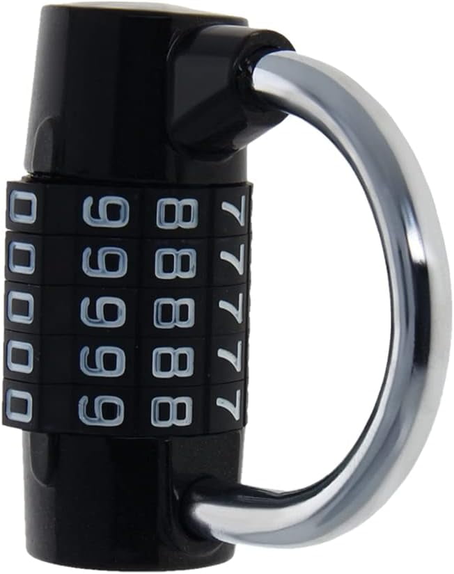 Wellsay 5 Digit Combination Padlock Resettable Combination Zinc Alloy U ...