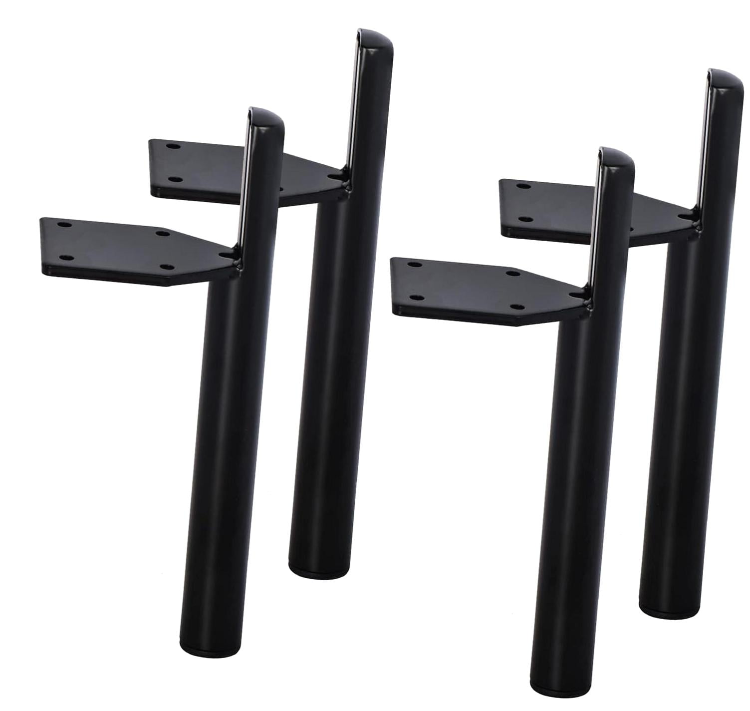 Wellsay 5 Inch Metal Furniture Supports, 4-Piece Set of Iron Tapered ...