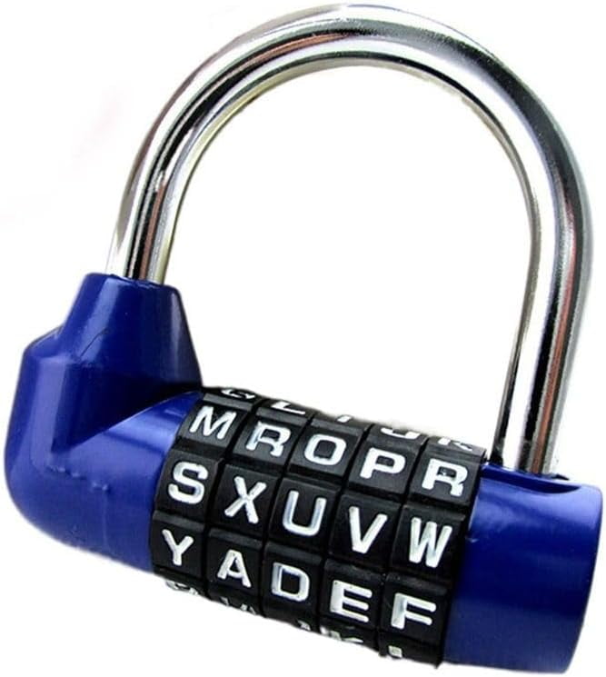 Wellsay 5 Letter Word Lock,5 Digit Combination Lock,Portable ...