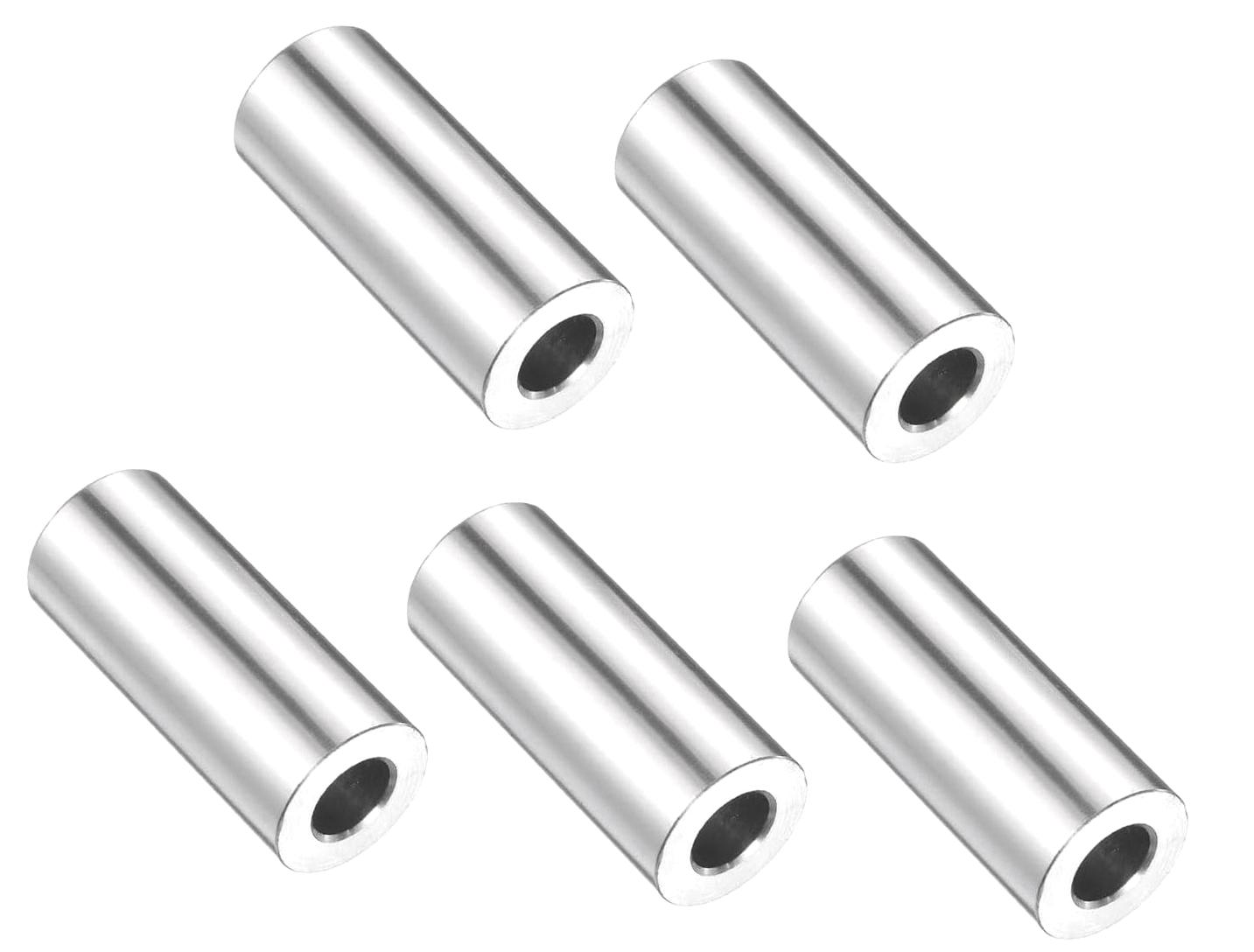 Wellsay 5-Piece Steel Spacer Kit, 1/2" Bore, 5/8" Outer Diameter, 1-1/2 ...