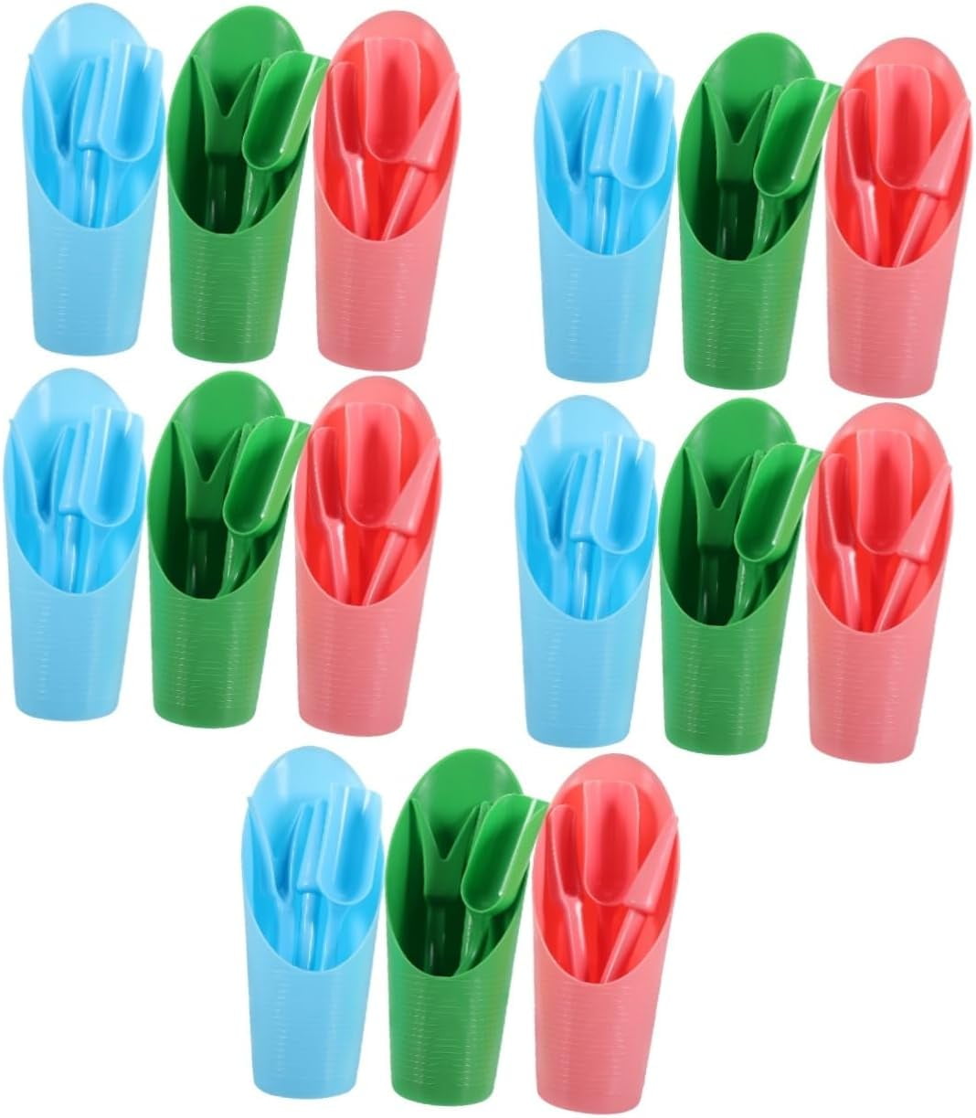 Wellsay 5 Sets Bucket Scoops for Garden Lawn Soil Digging Shovel Potted ...