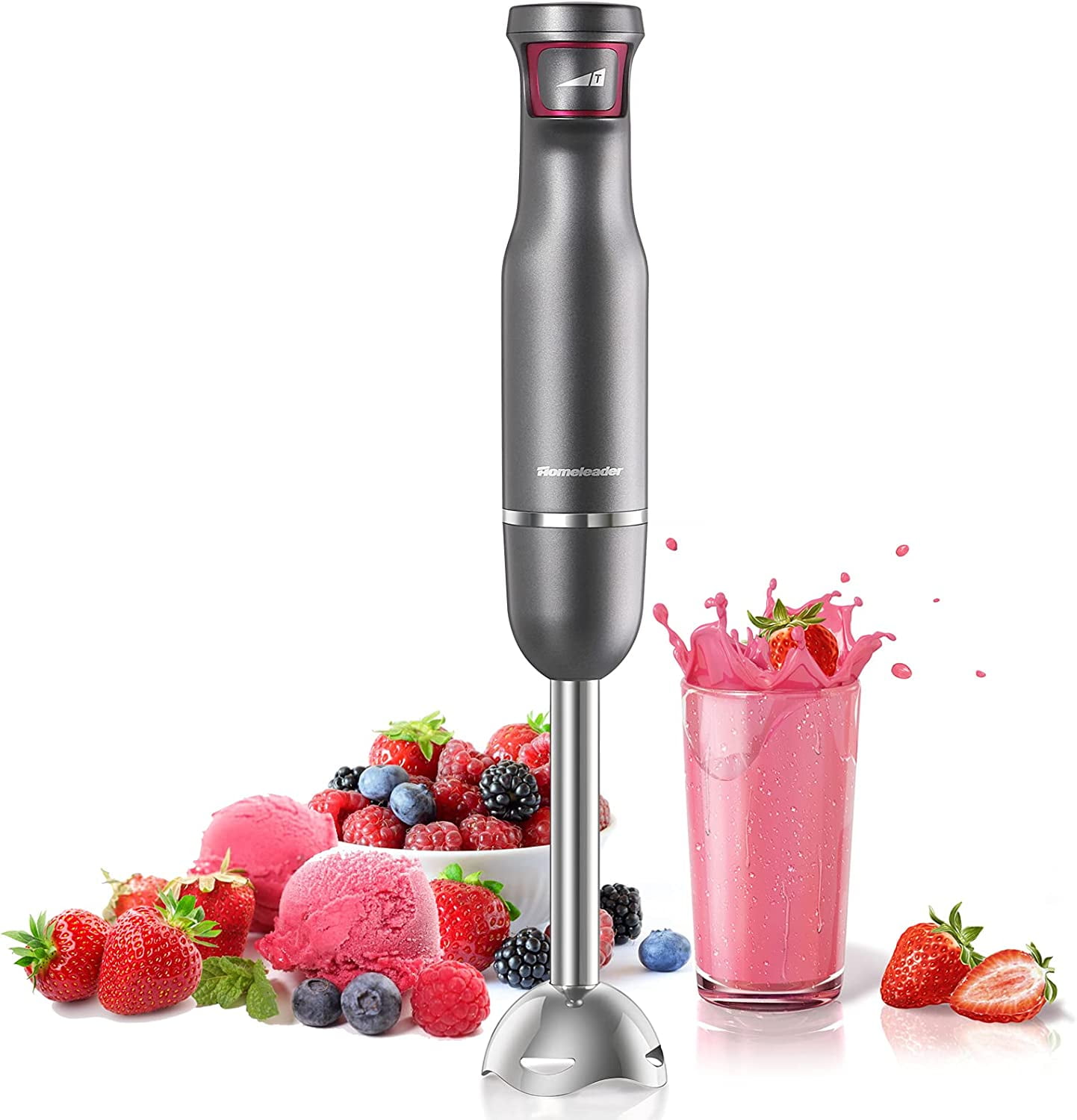 Wellsay 500W Hand Blender, Powerful Immersion Blender Handheld, Smart ...