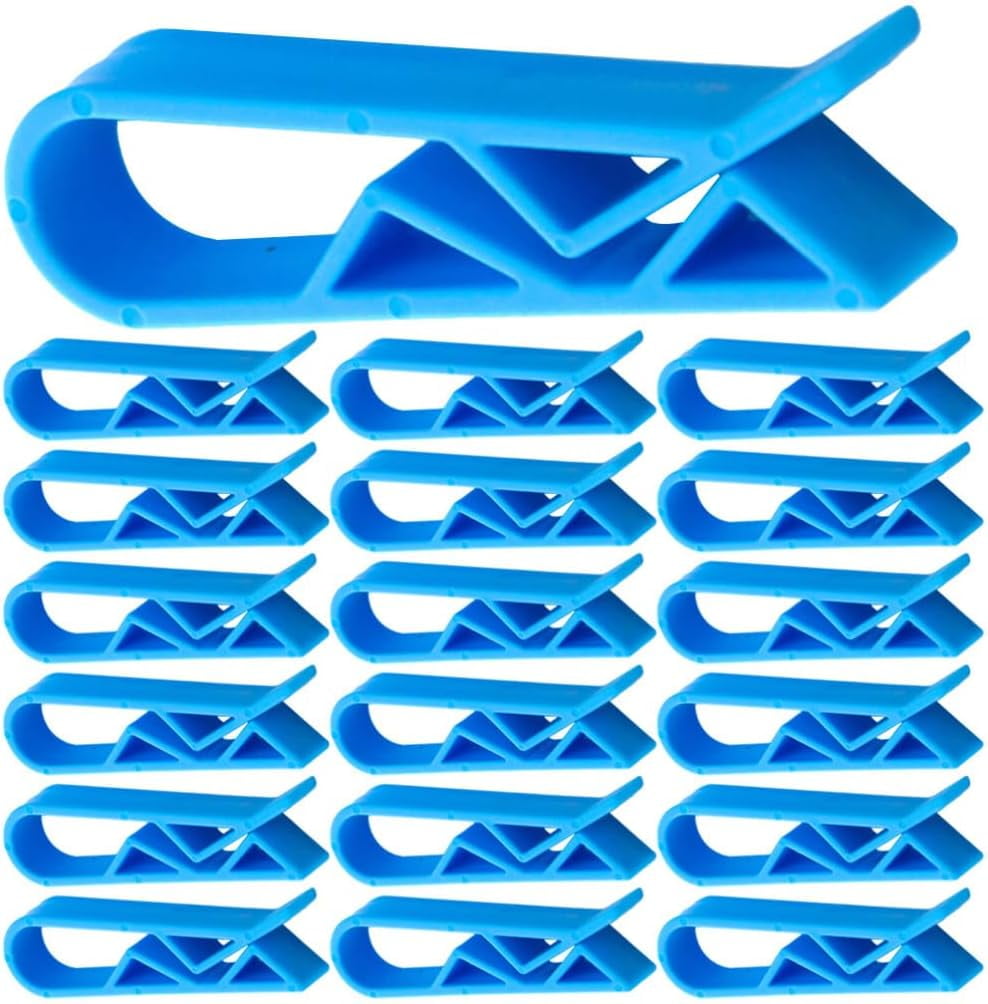 Wellsay 50pcs Plastic Garbage Bin Clip, Washroom Garbage Bag Clips ...