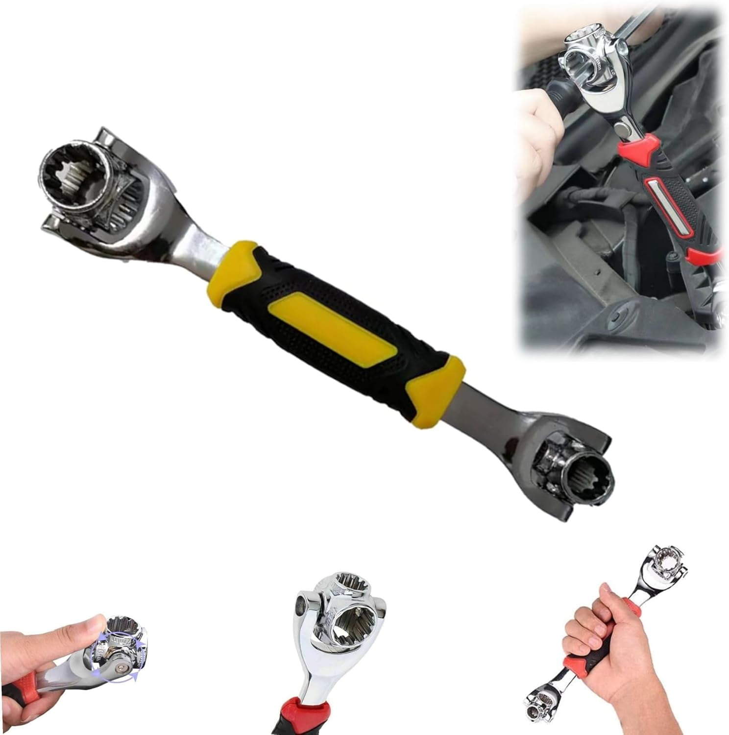 Wellsay 52-in-1 versal Socket Spanner Wrench Set, Double-ended Wrench ...