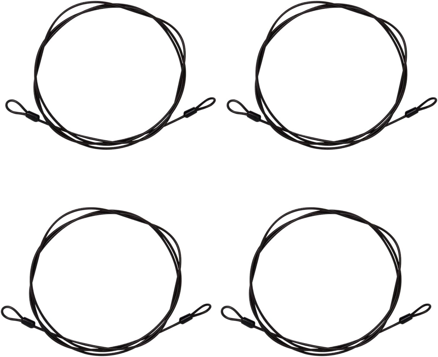 Wellsay 6.6FT Security Cable Lock m Braided Steel Coated Safety Cable ...