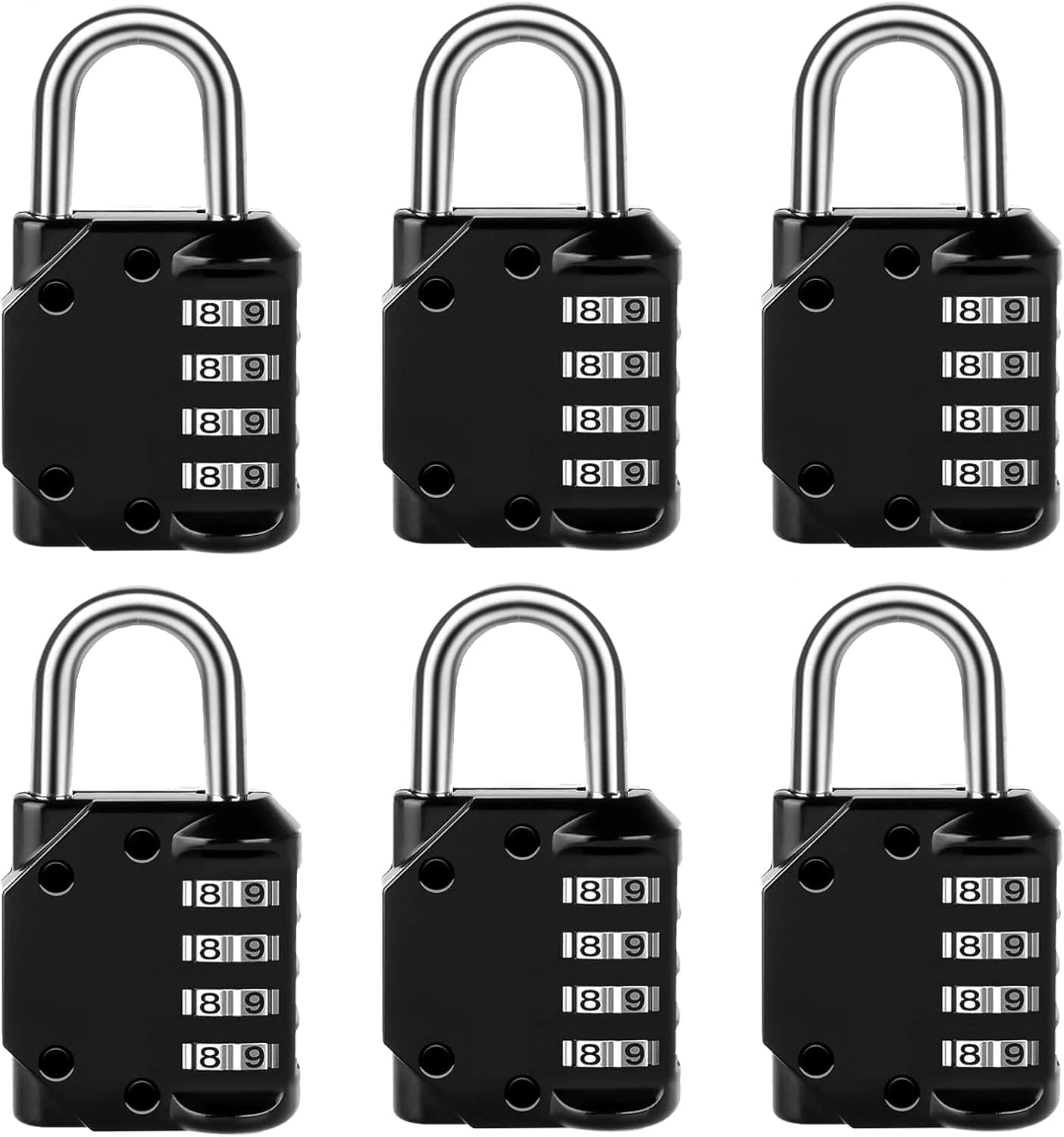 Wellsay 6 Black Combination Lok for m Locker, School Employee Locker ...