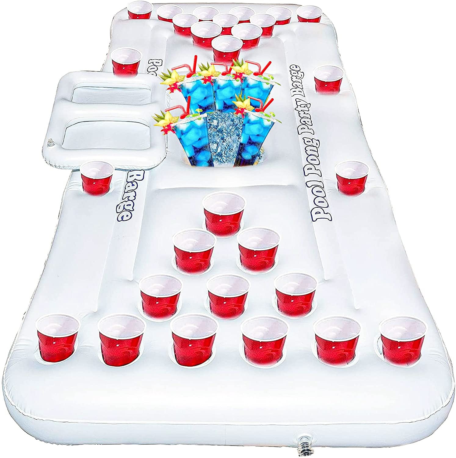 Wellsay 6 FT Inflatable Pong Game Table for Pool Lounge, Floating Party ...