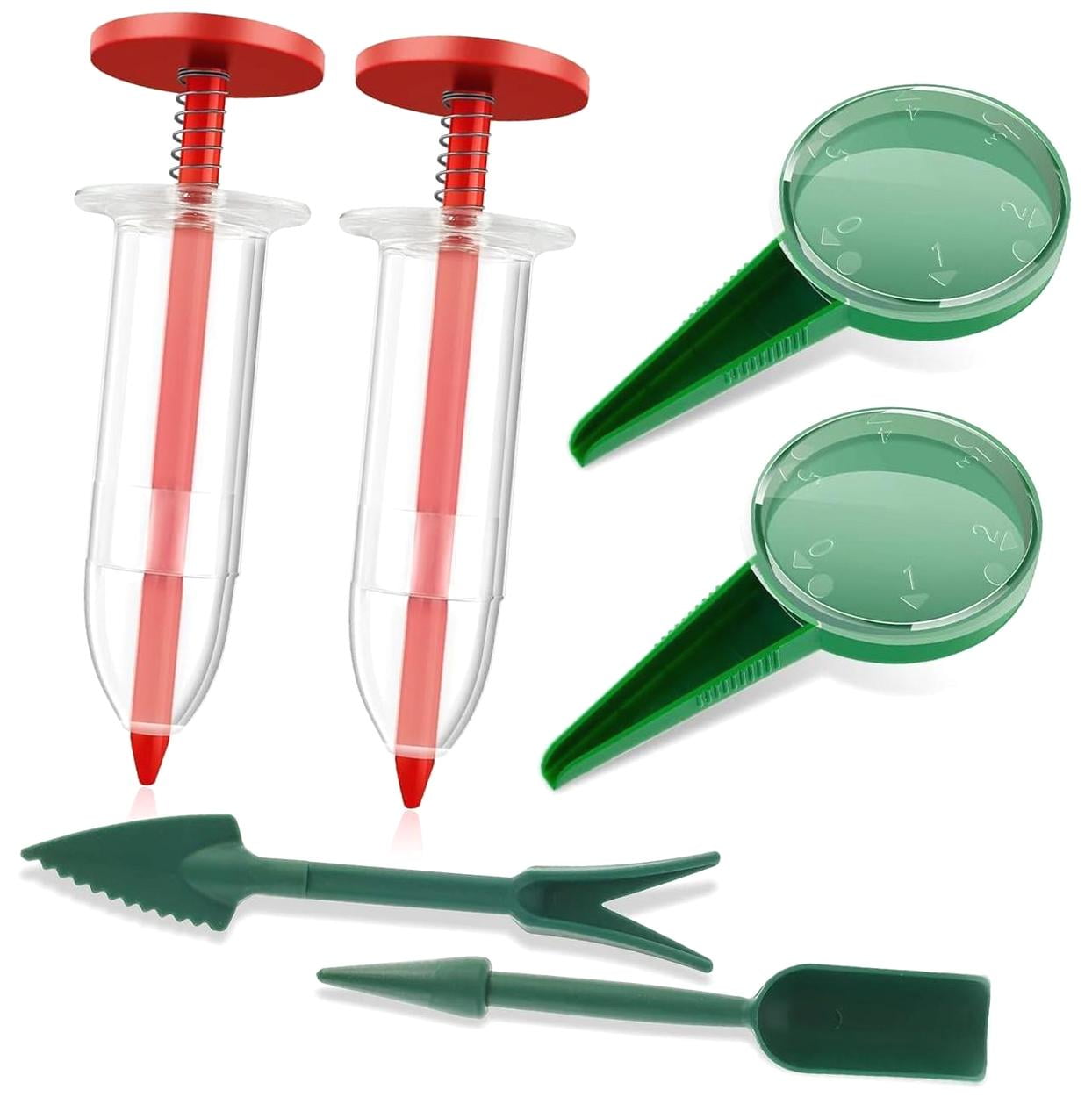 Wellsay 6-Piece Mini Sowing Dispenser Set, Planting Tool, Handheld ...