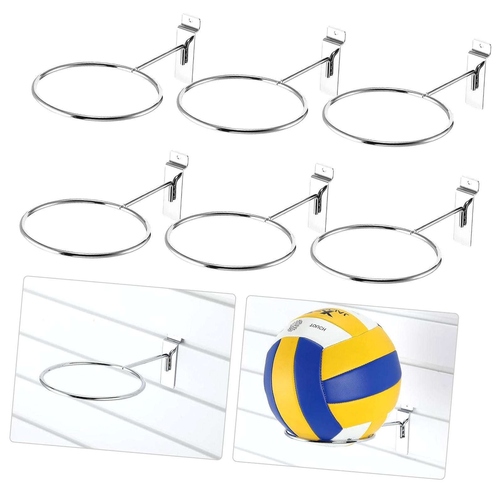 Wellsay 6-Piece Wall Mount Holder - Slatwall Metal Rack for Organizing ...