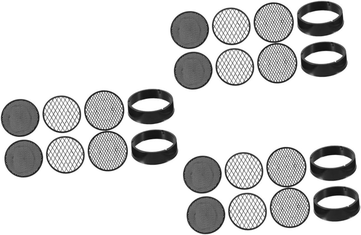 Wellsay 6 Sets Soil Si Garden Stackable Si Rock Sifter Mesh Screen Pan ...