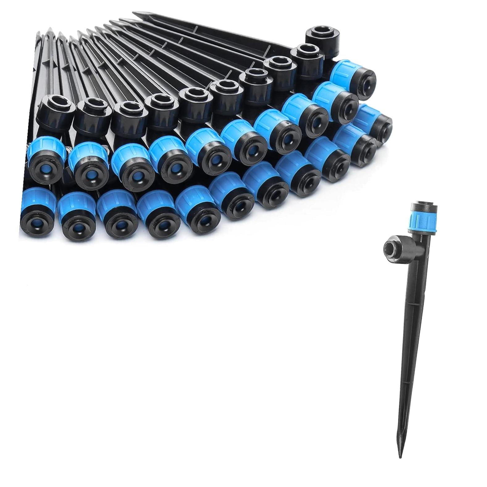 Wellsay 60pcs Quick-Connect Drip Irrigation Emitters Fan Shape for 1/4 ...
