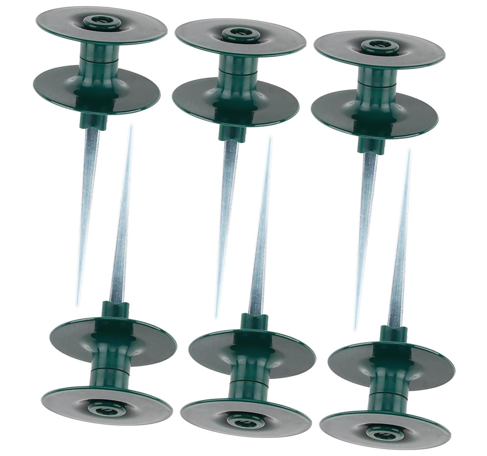 Wellsay 6PCS Guide Spike, 10 Inch Zinc Metal Stake, Heavy Spin Top ...