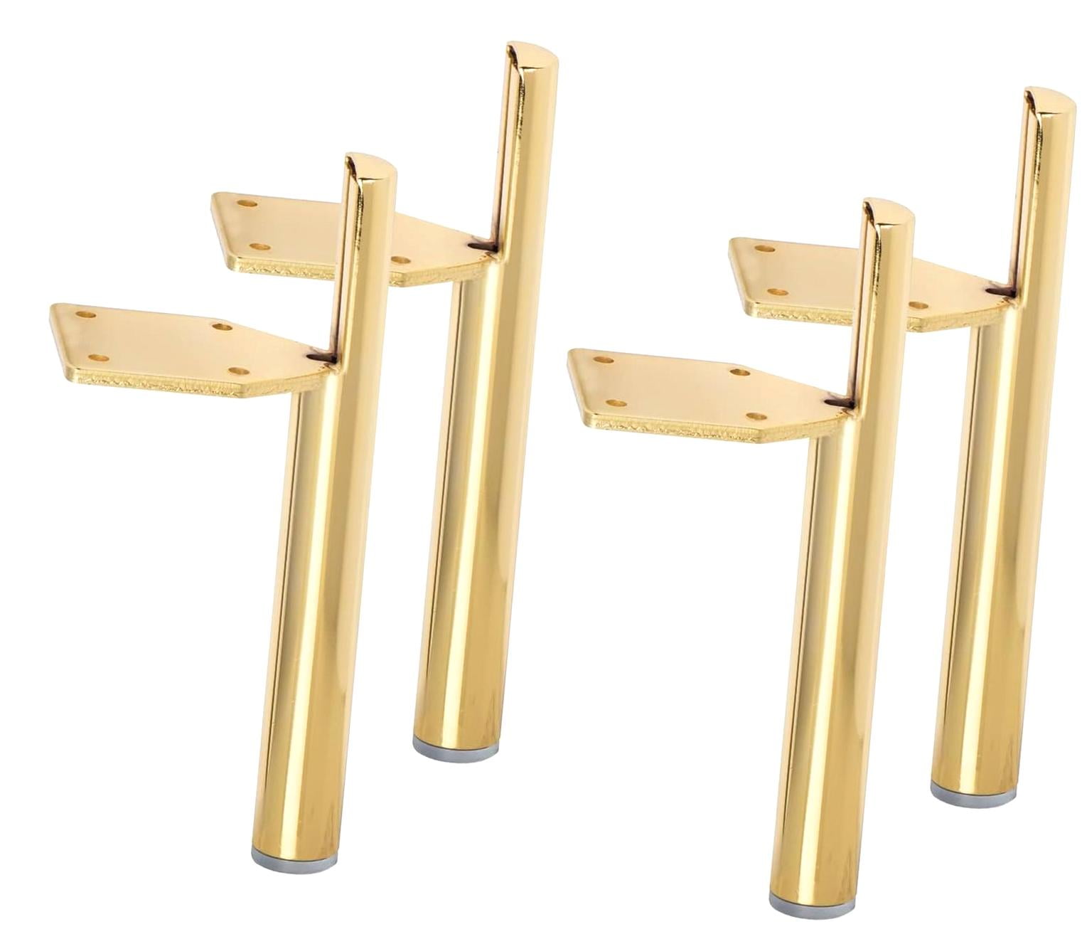 Wellsay 7 Inch Metal Furniture Supports, 4-Piece Set of Iron Tapered ...