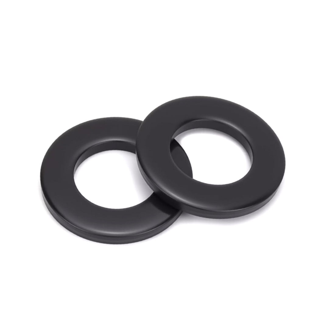 Wellsay #8 (100 Pack) Steel Flat Washers, 7/16" OD, Oxide Metal Washers ...