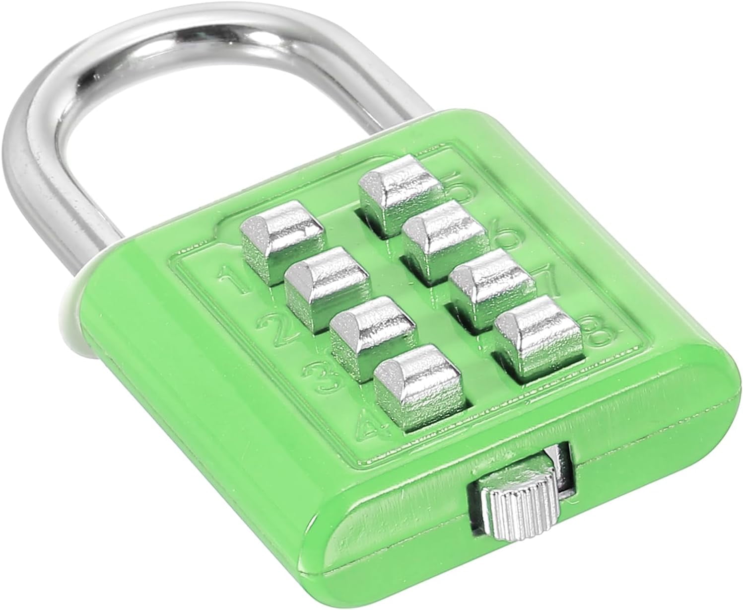 Wellsay 8 Digit Button Combination Padlock, 4 Position Loc Mechanism ...
