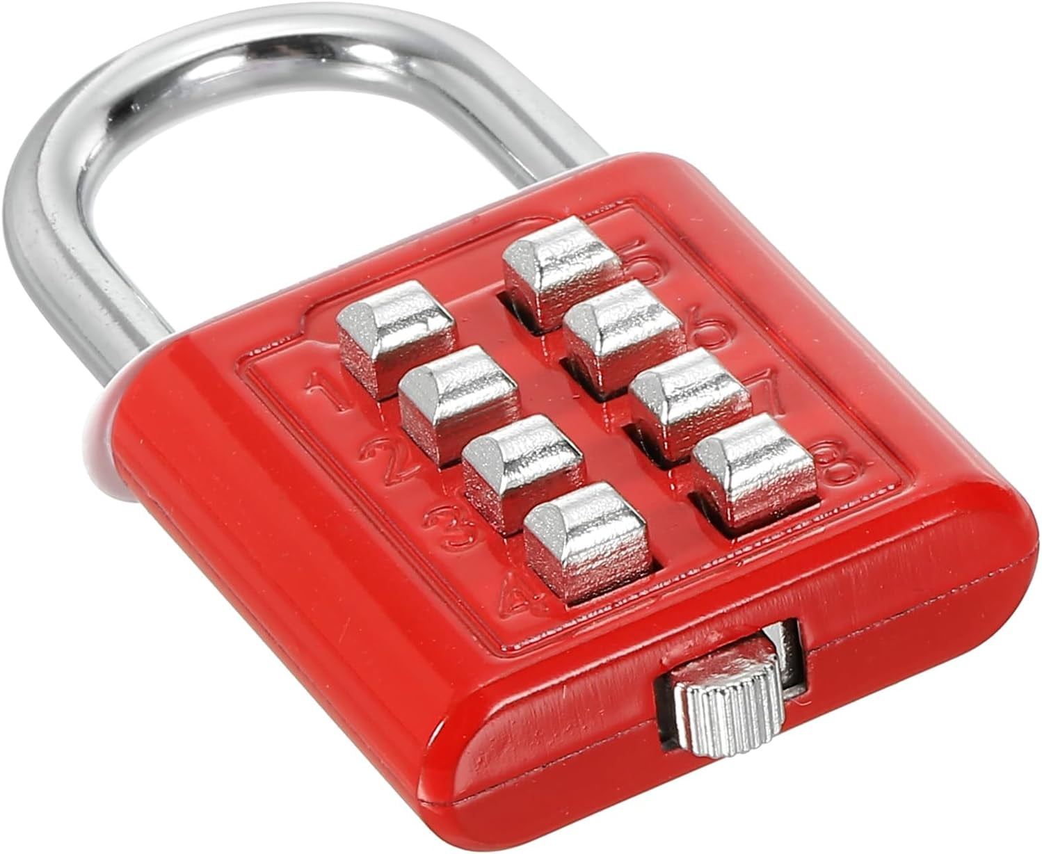 Wellsay 8 Digit Button Combination Padlock, 4 Position Loc Mechanism ...