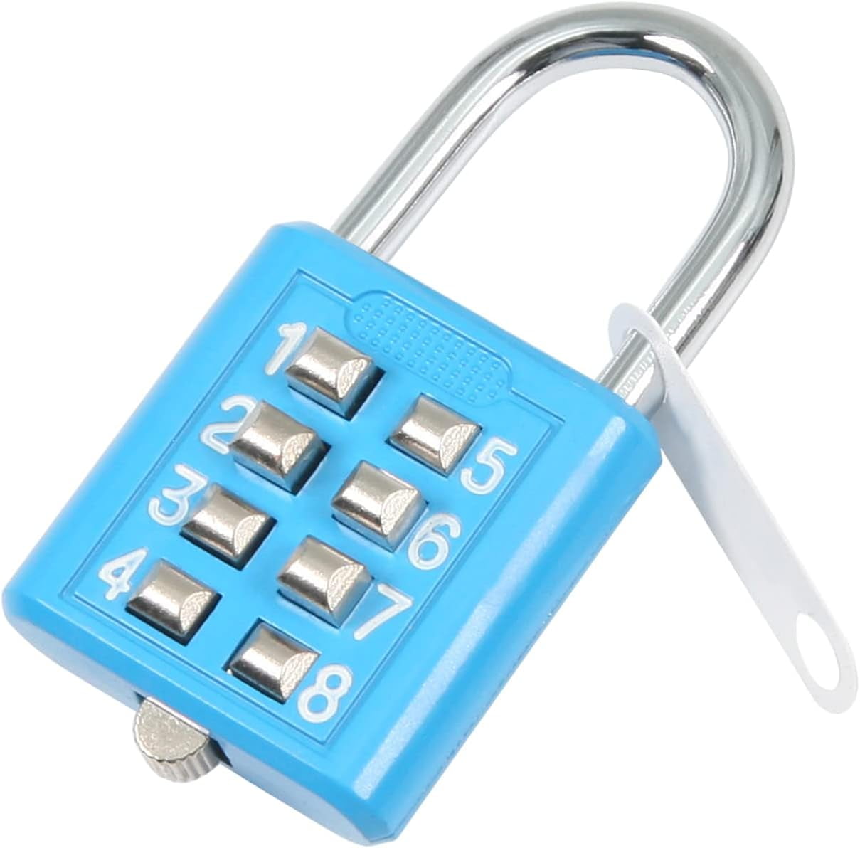 Wellsay 8 Digit Combination Padlock Push Button Lock for Suitcase Lage ...