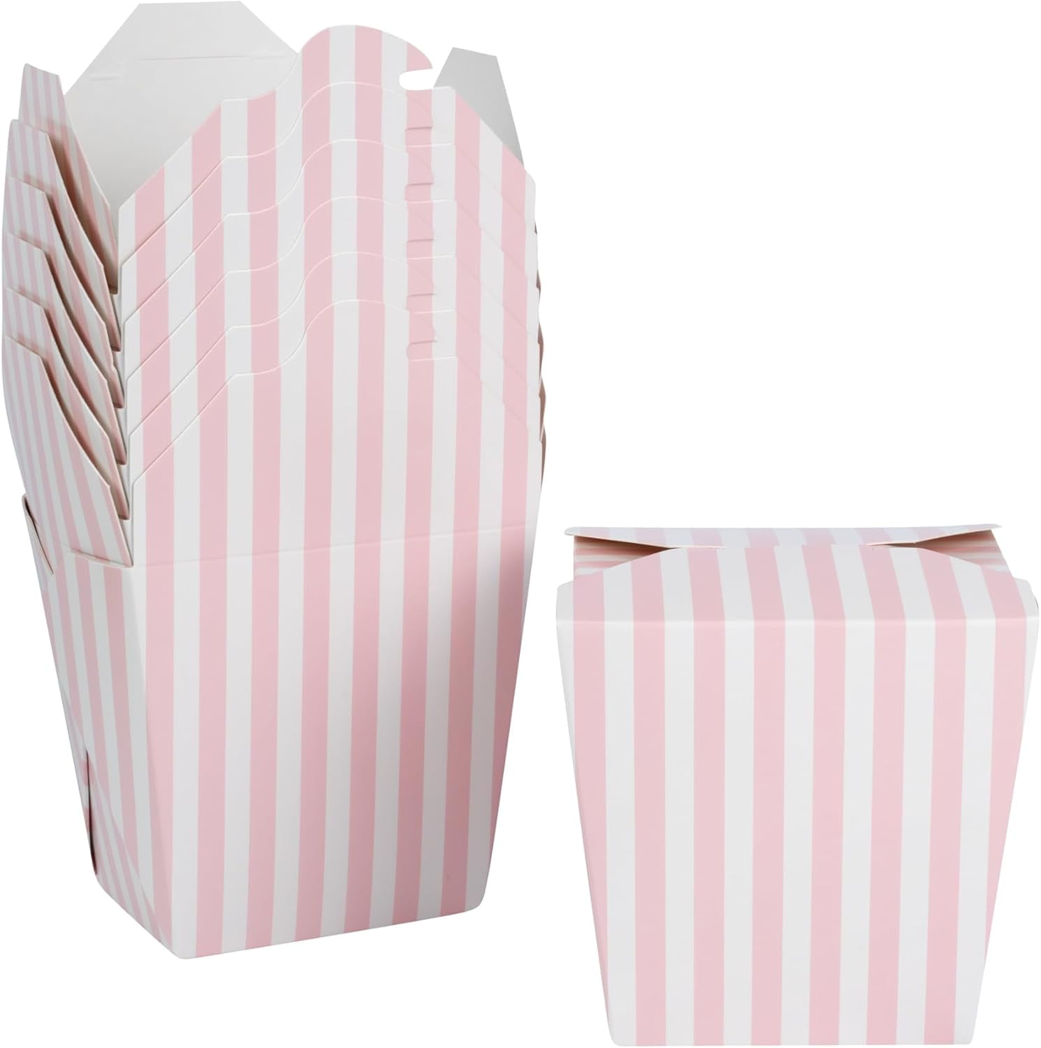 Wellsay -8 Ounce Noodle Take Out Boxes, 25 Disposable Food To Go Boxes ...