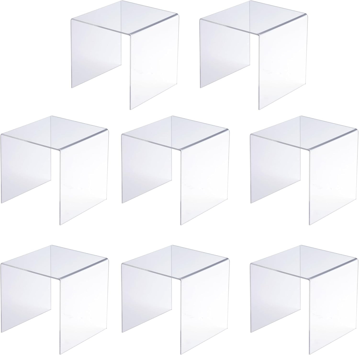 Wellsay 8-PC 6x6x6 Clear Acrylic Display Risers for POP gures,Retail ...