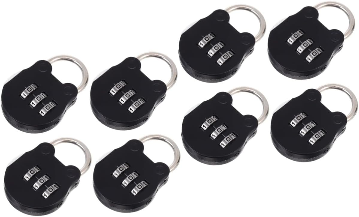 Wellsay 8 Pcs Locker Lock Combination Lock for Locker Laptop Bag ...