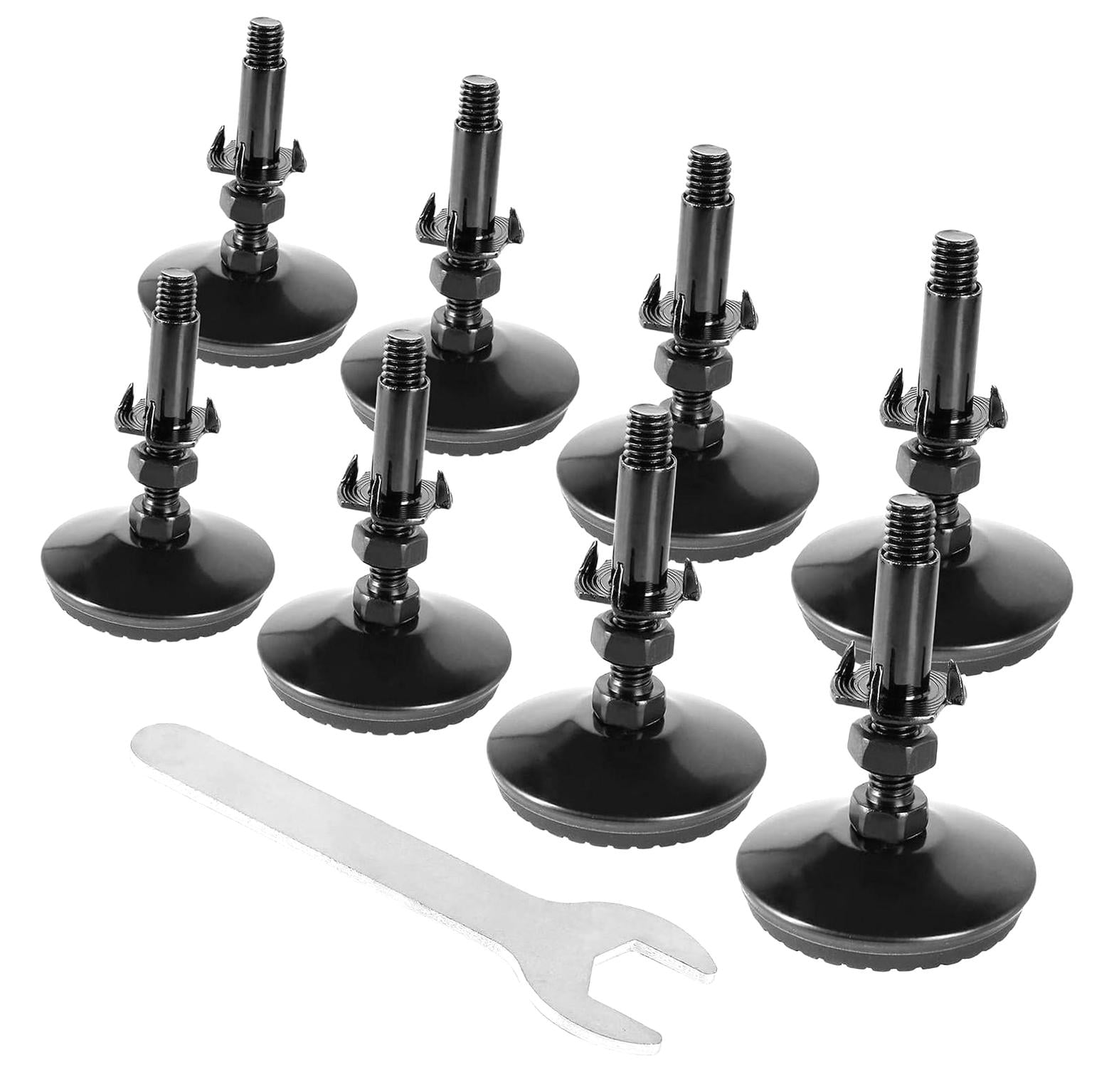 Wellsay 8 Set M8 Leveling Feet with 4-Pronged T Nut, Adjustable Leg ...