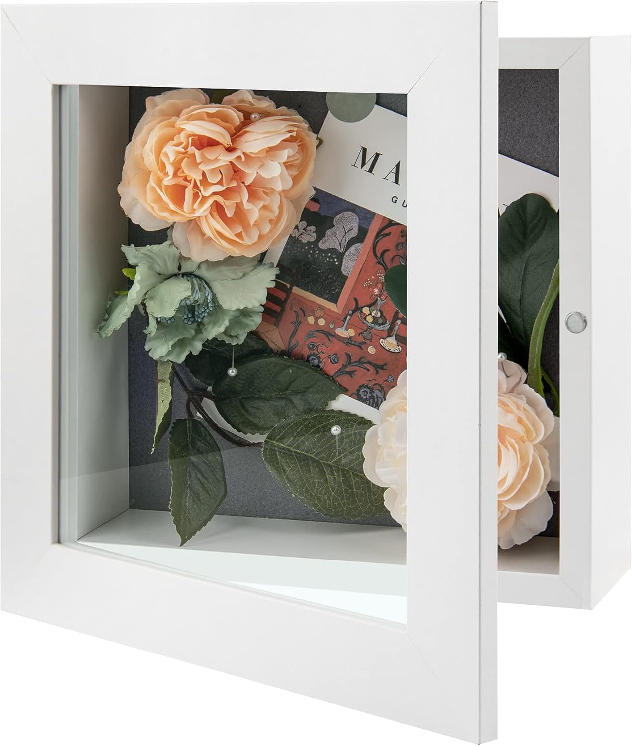Wellsay , 8x8 Shadow Box Frame Display Case, 2-inch Depth, Great for ...
