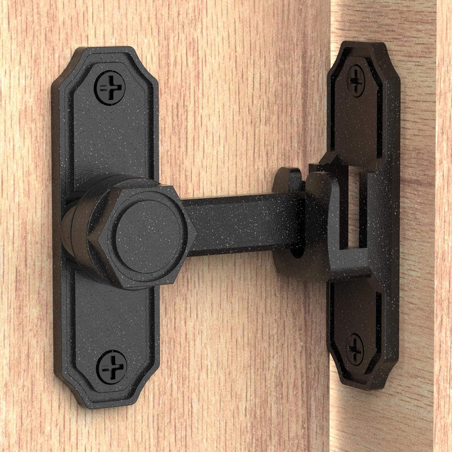 Wellsay 90/180 D Locks for Barn Doors, Sliding Barn Door Lock Hardware ...