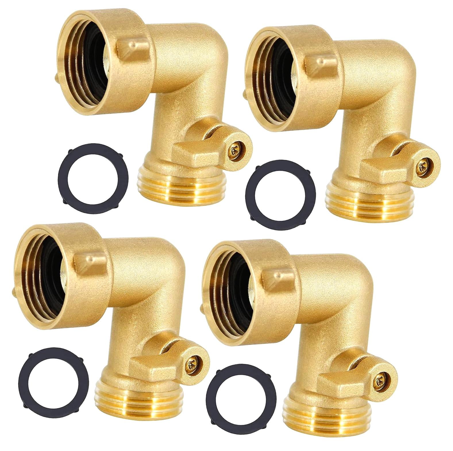 Wellsay 90-Degree Elbow Connector, Elbow Adapter with Shut Off Valves ...