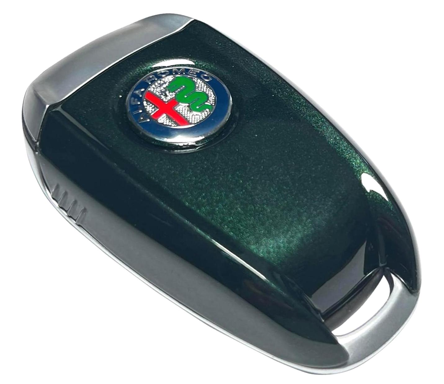 Wellsay ABS Carbon Fiber Style 3D Color Logo Car Smart Remote Key Fob ...