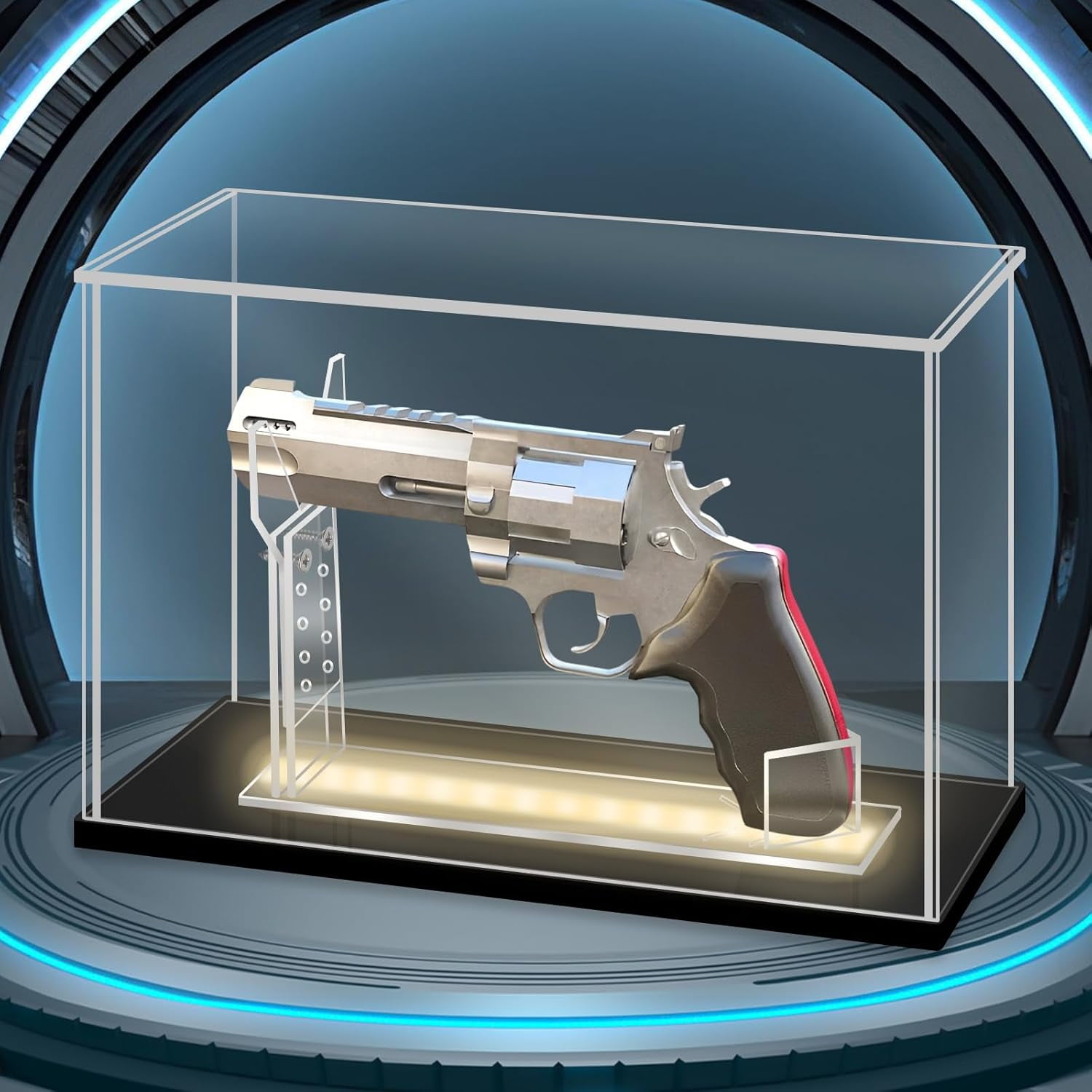 Wellsay Acrylic Display Case, Assemble Showcase Display Box for Single ...