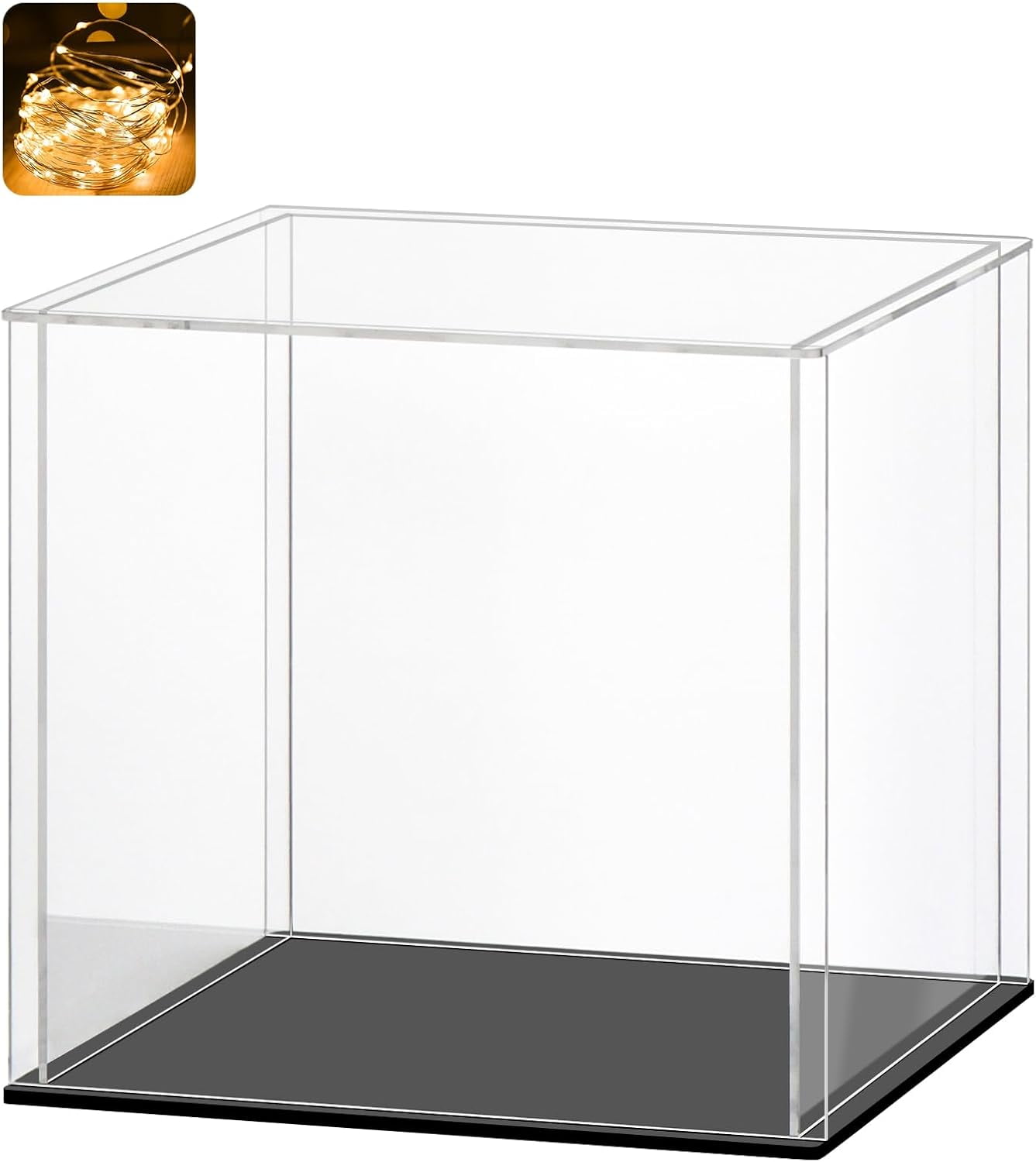 Wellsay Acrylic Display Case for Collectibles, Alternative Glass ...
