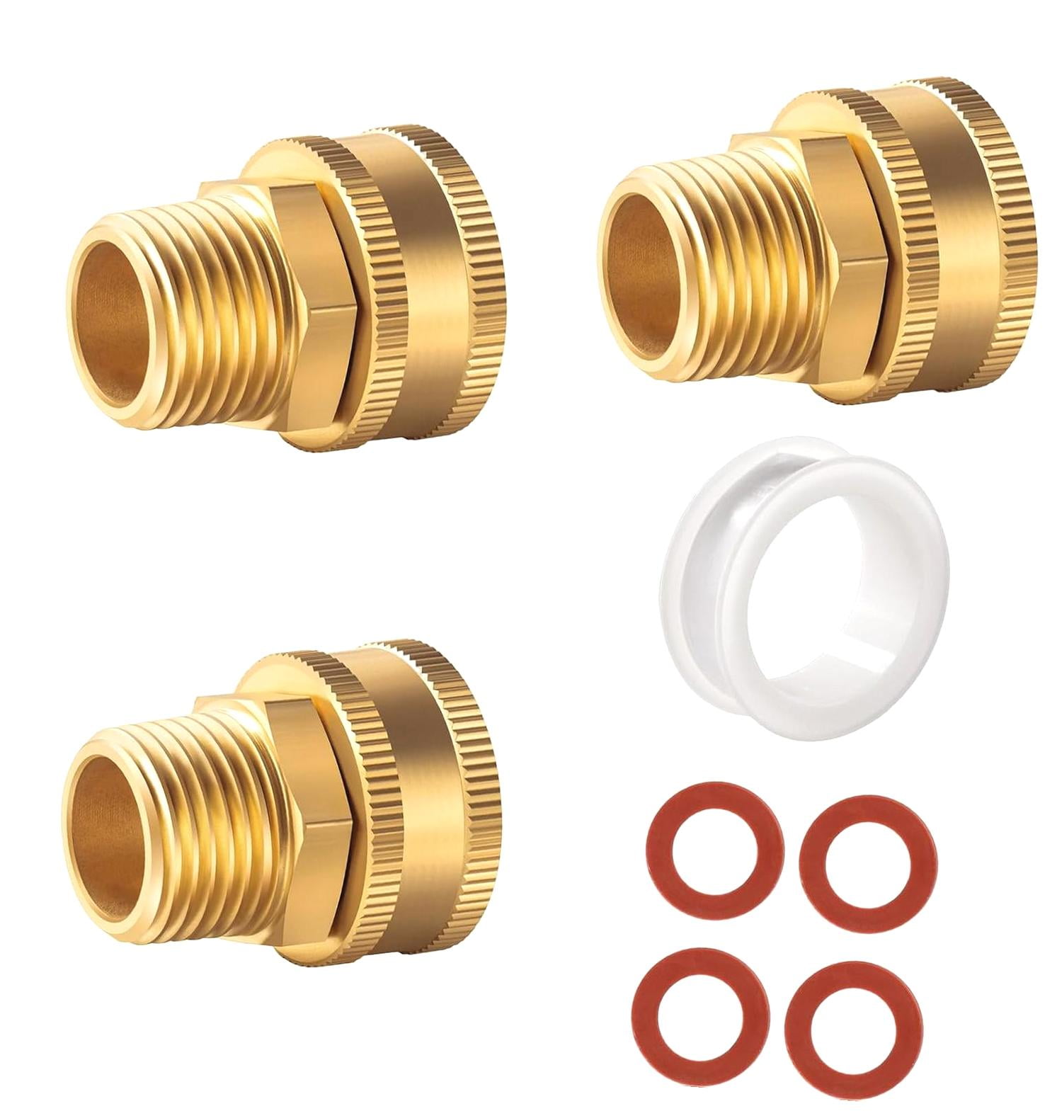 Wellsay Adapter, 3/4" GHT Female x 1/2" NPT Male Swivel Connector, GHT ...