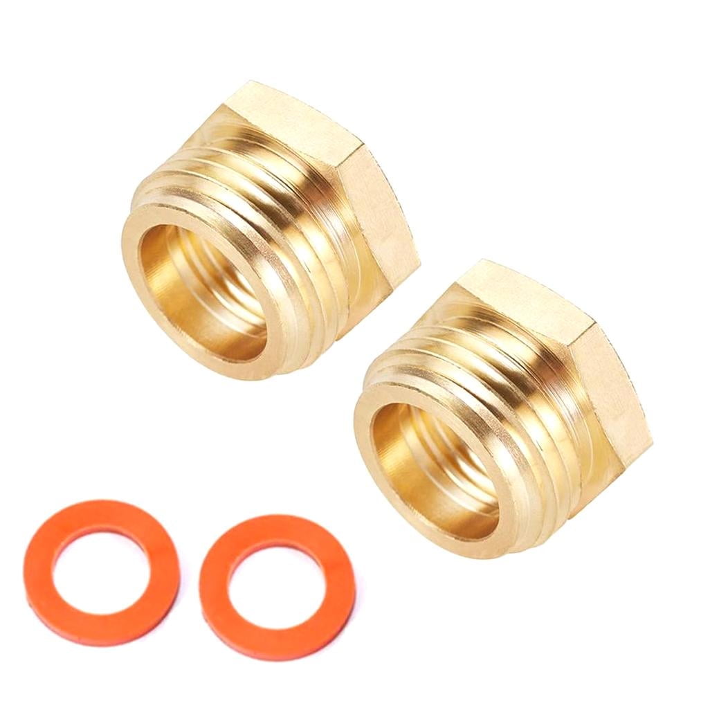 Wellsay Adapter, 3/4”GHT Male to 1/2”NPT Female Connector, GHT to NPT ...