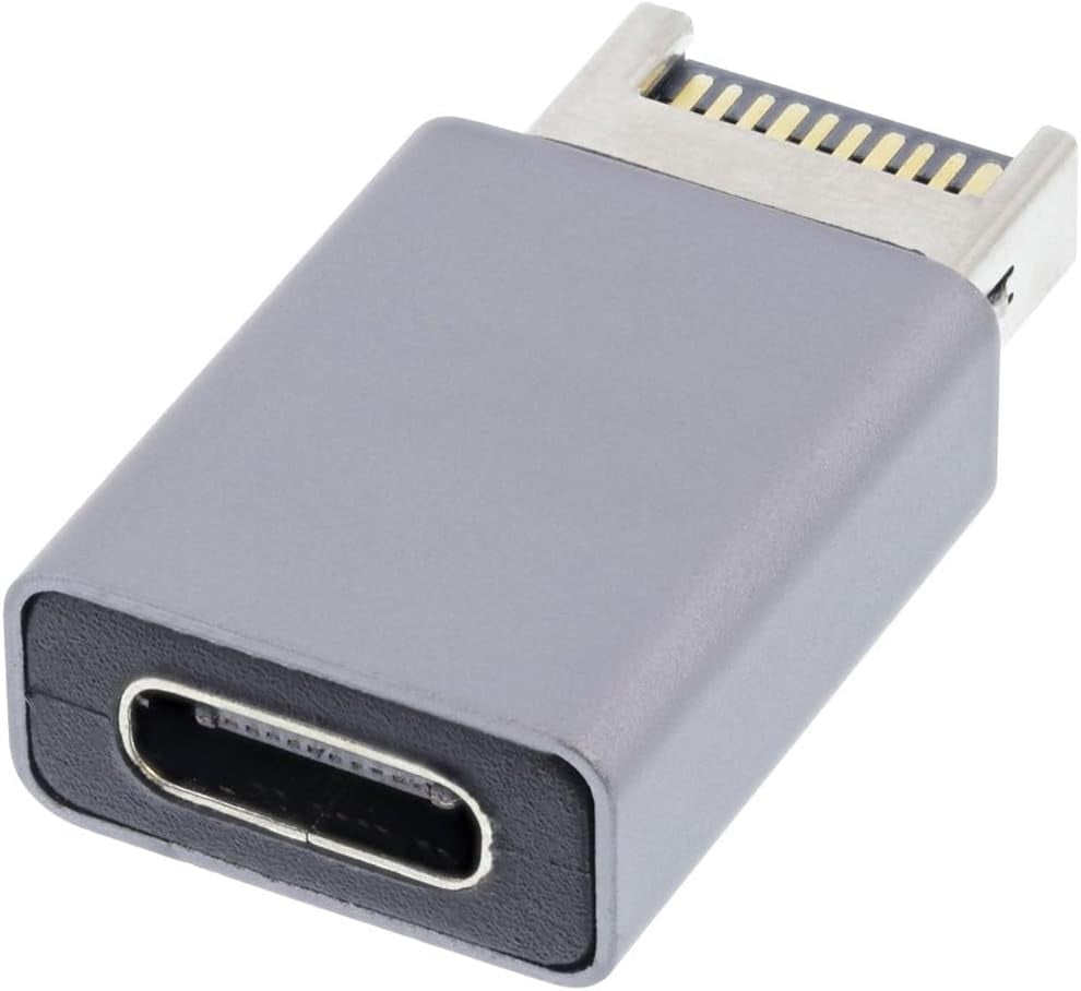 Wellsay Adapter USB 3.1 Front Panel Header Male Type-E to Type-C USB-C ...