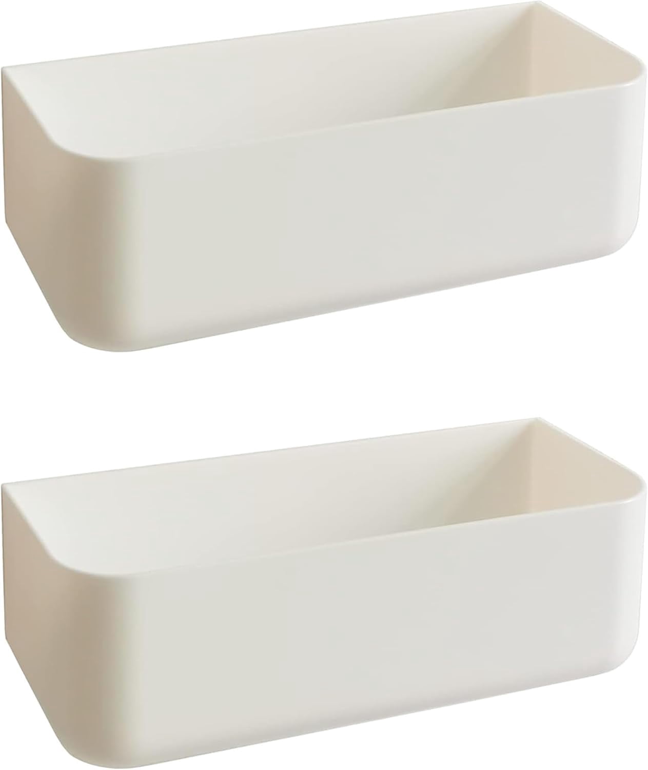 Wellsay Adhesive Plastic Stick Wall Mounted Shower Caddy Shower ...