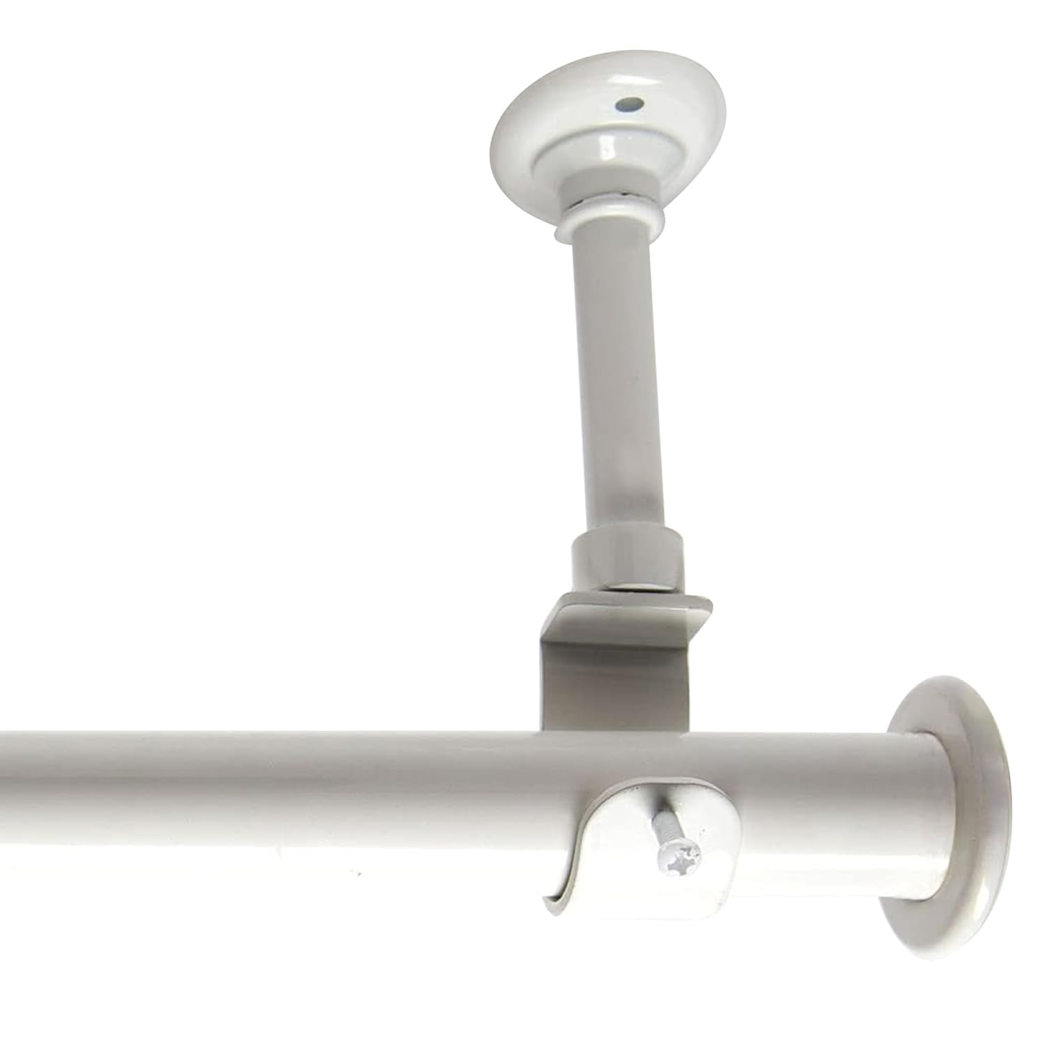 Wellsay Adjustable Extra Long Curtain Rod - Ceiling Mounted Curtain Rod ...