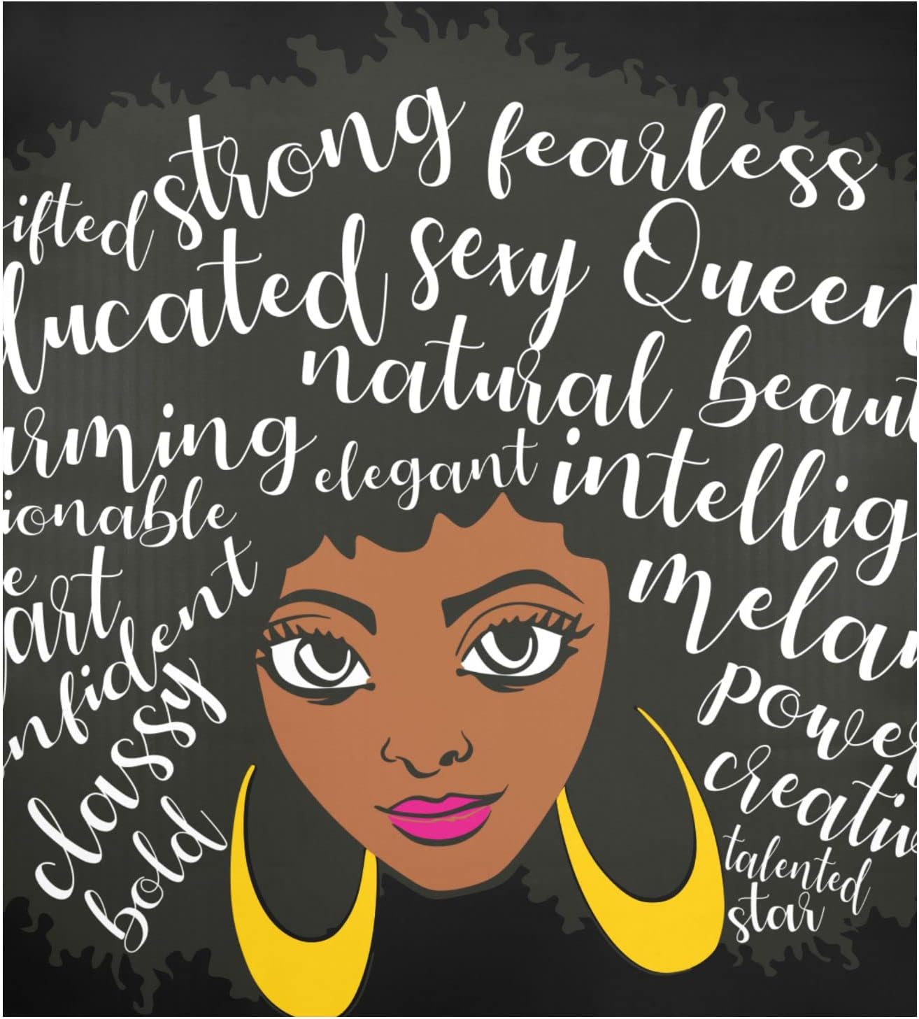 Wellsay Afro Girl African American Large Dishwasher Magnet Magnetic ...