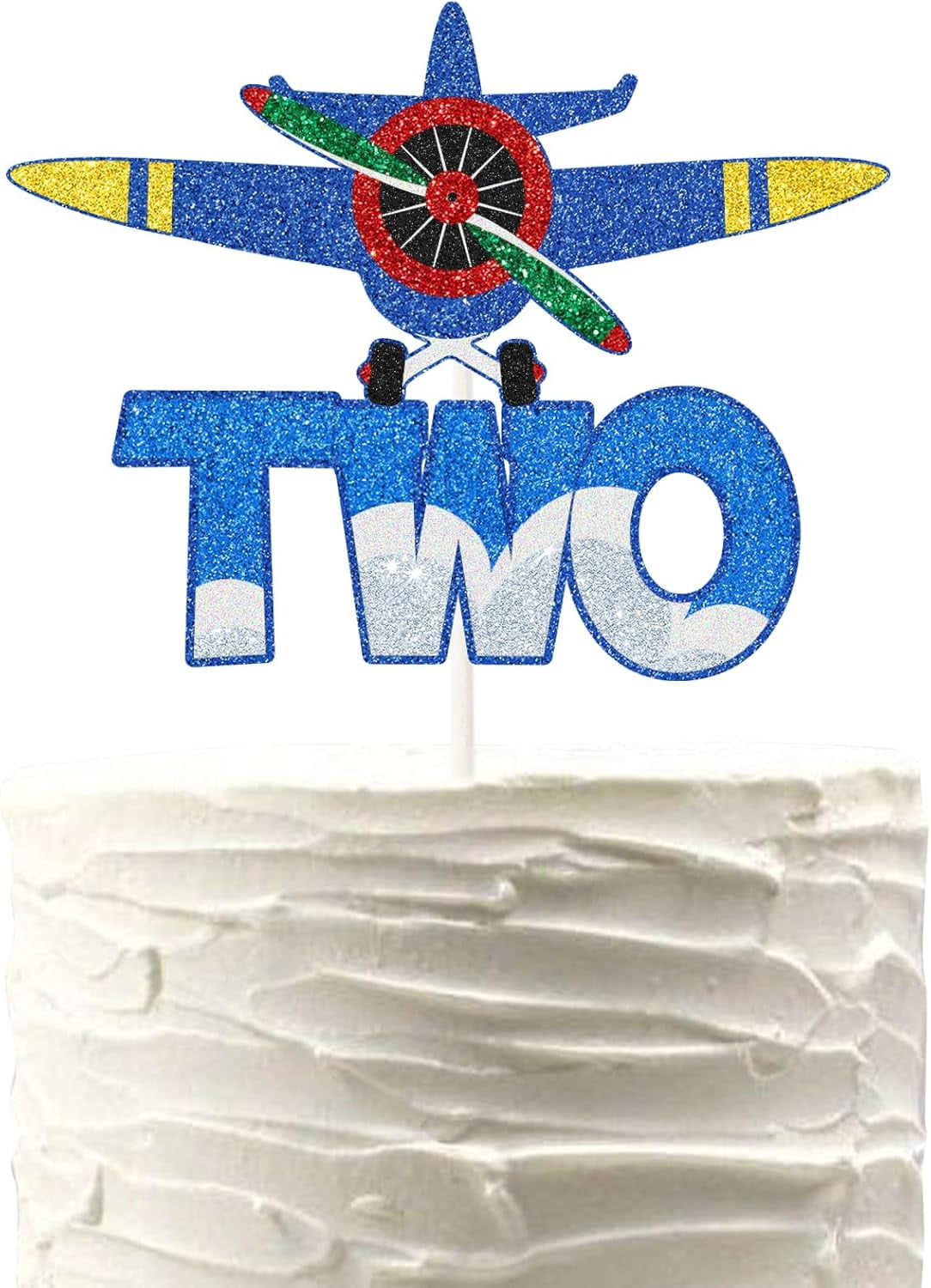 Wellsay Aiaft Two Cake Tor,Airplane 2nd Year Old Party Supplies for ...