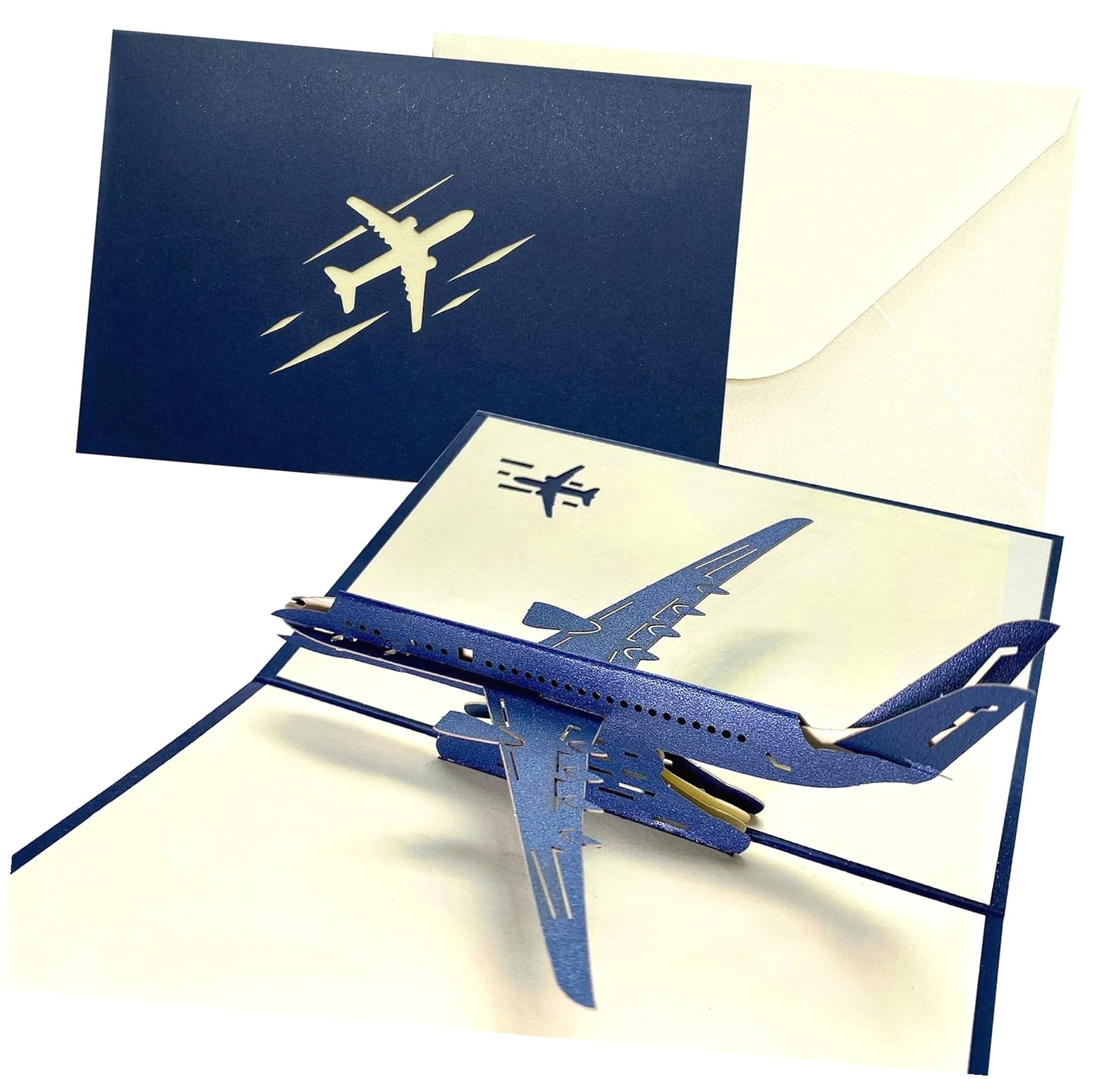 Wellsay Airplane Card, 3D Popup with Envelope Aircraft for Travel ...