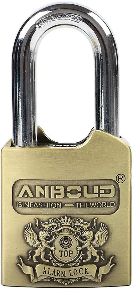 Wellsay Alarm Padlock - Anti-Theft Heavy Duty Security Alarm Lock ...