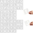 Wellsay Alphabet Letter Stencils 2.5 Inch, 42 Pcs Reusable Plastic ...