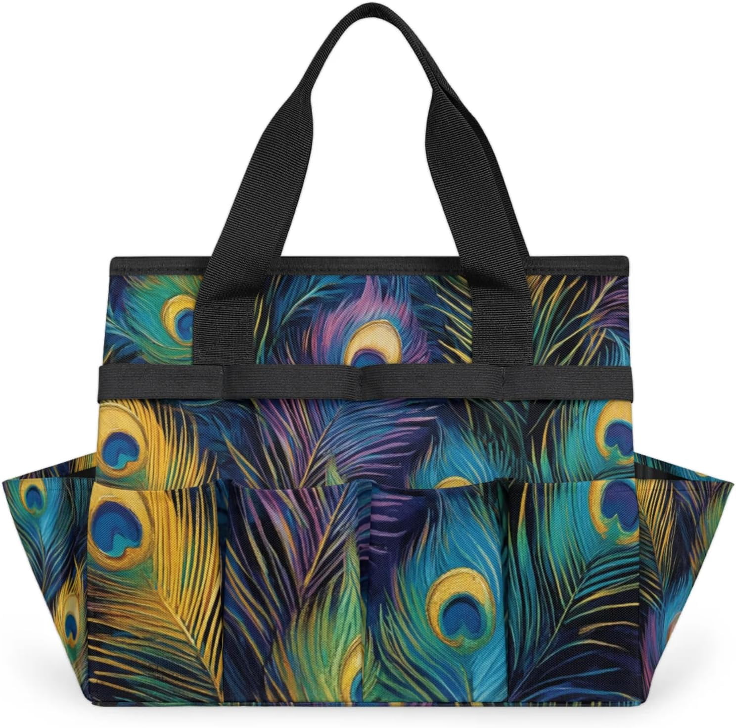 Wellsay Animal Peacock Skin Garden Tool Storage Bag Print Colorful ...