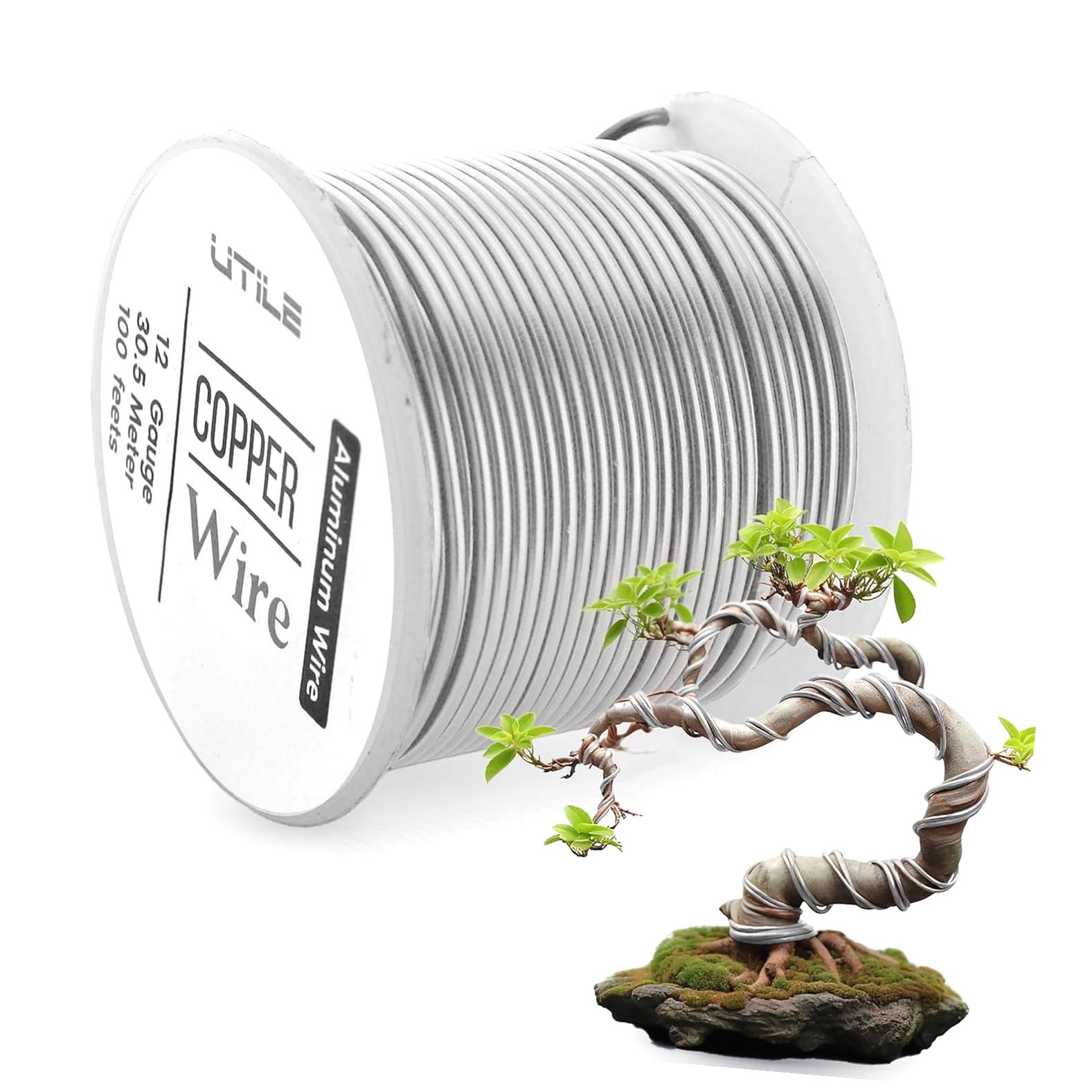 Wellsay Anodized Aluminum Bonsai Wire 2 mm 12 Gauge (100 ft ...